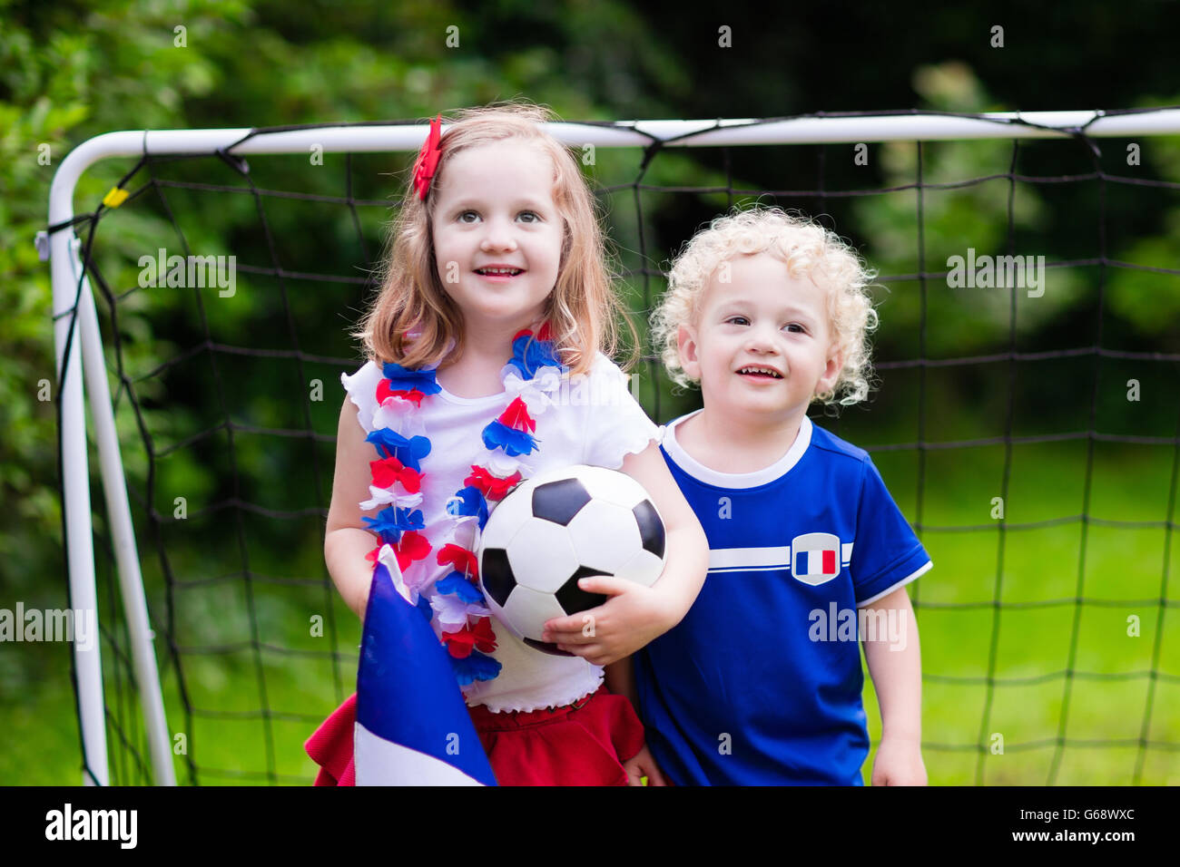 School children football match europe hi-res stock photography and ...