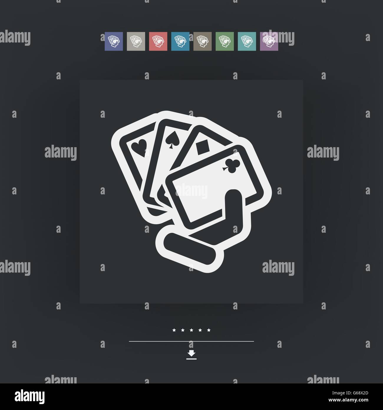 Poker game icon Stock Vector Image & Art - Alamy