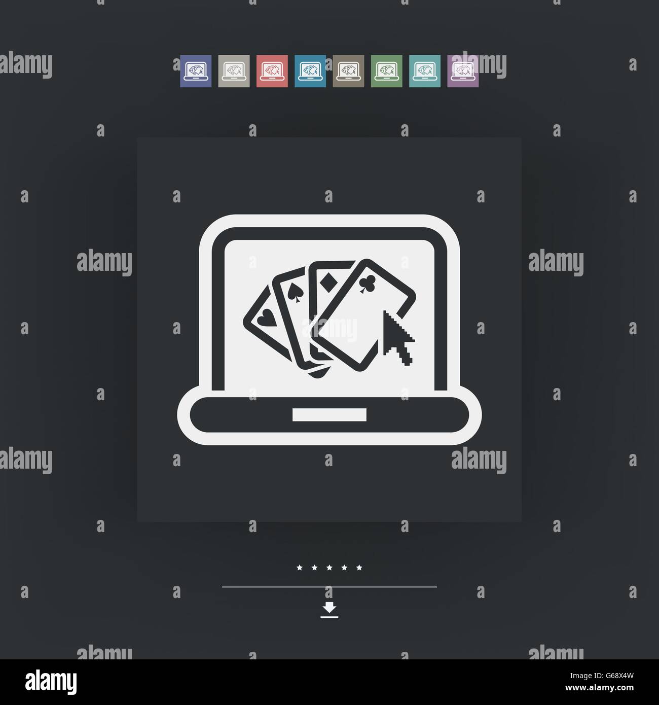 Poker website icon Stock Vector Image & Art - Alamy