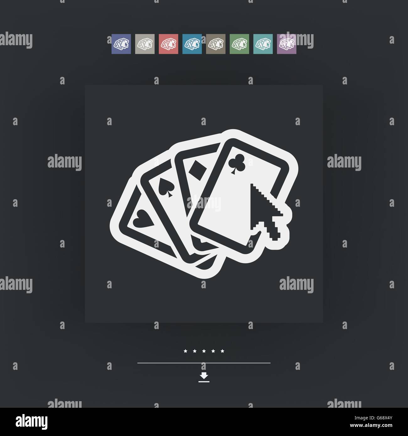 Poker website icon Stock Vector Image & Art - Alamy