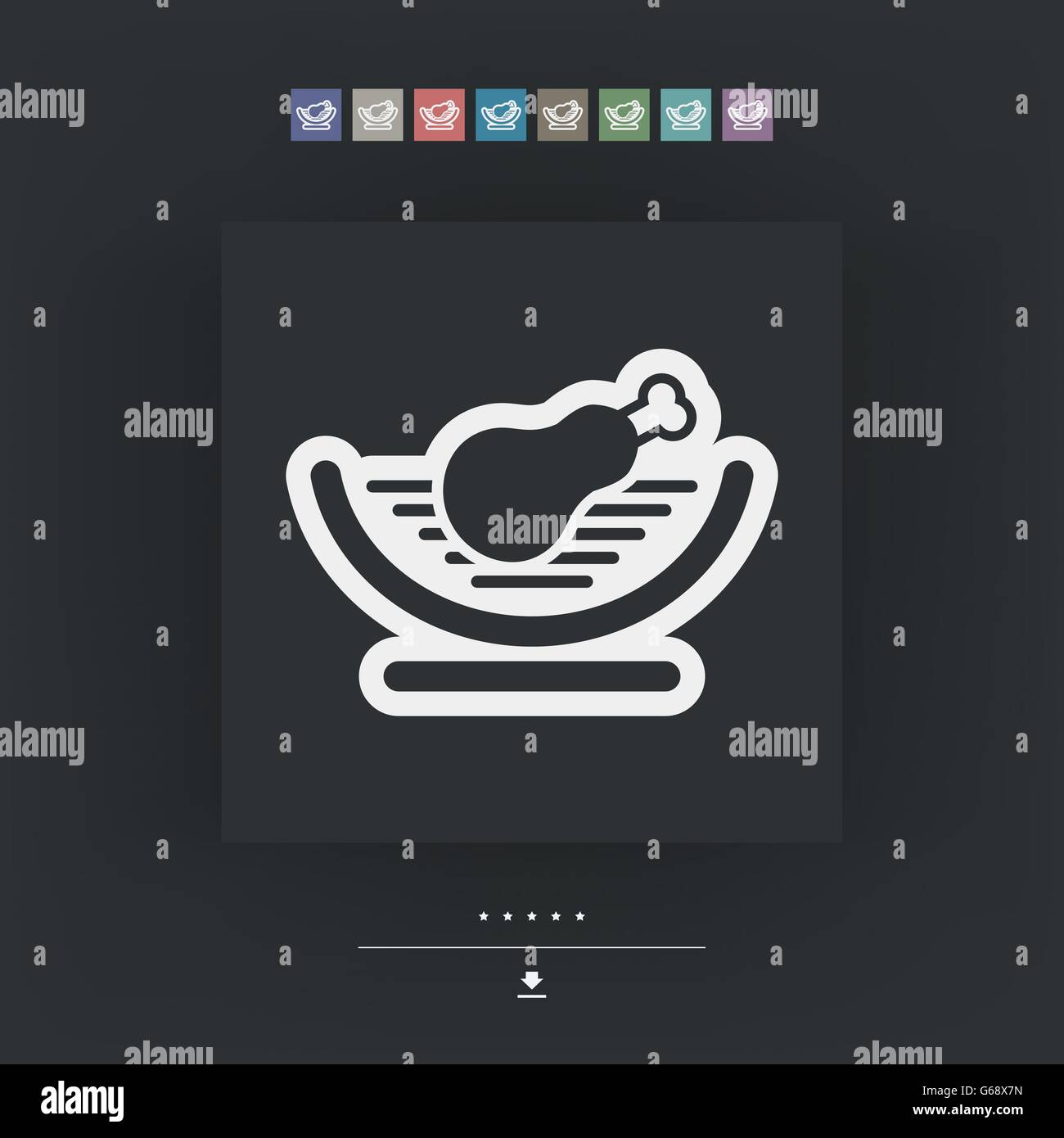 Meat recipe icon Stock Vector Image & Art - Alamy