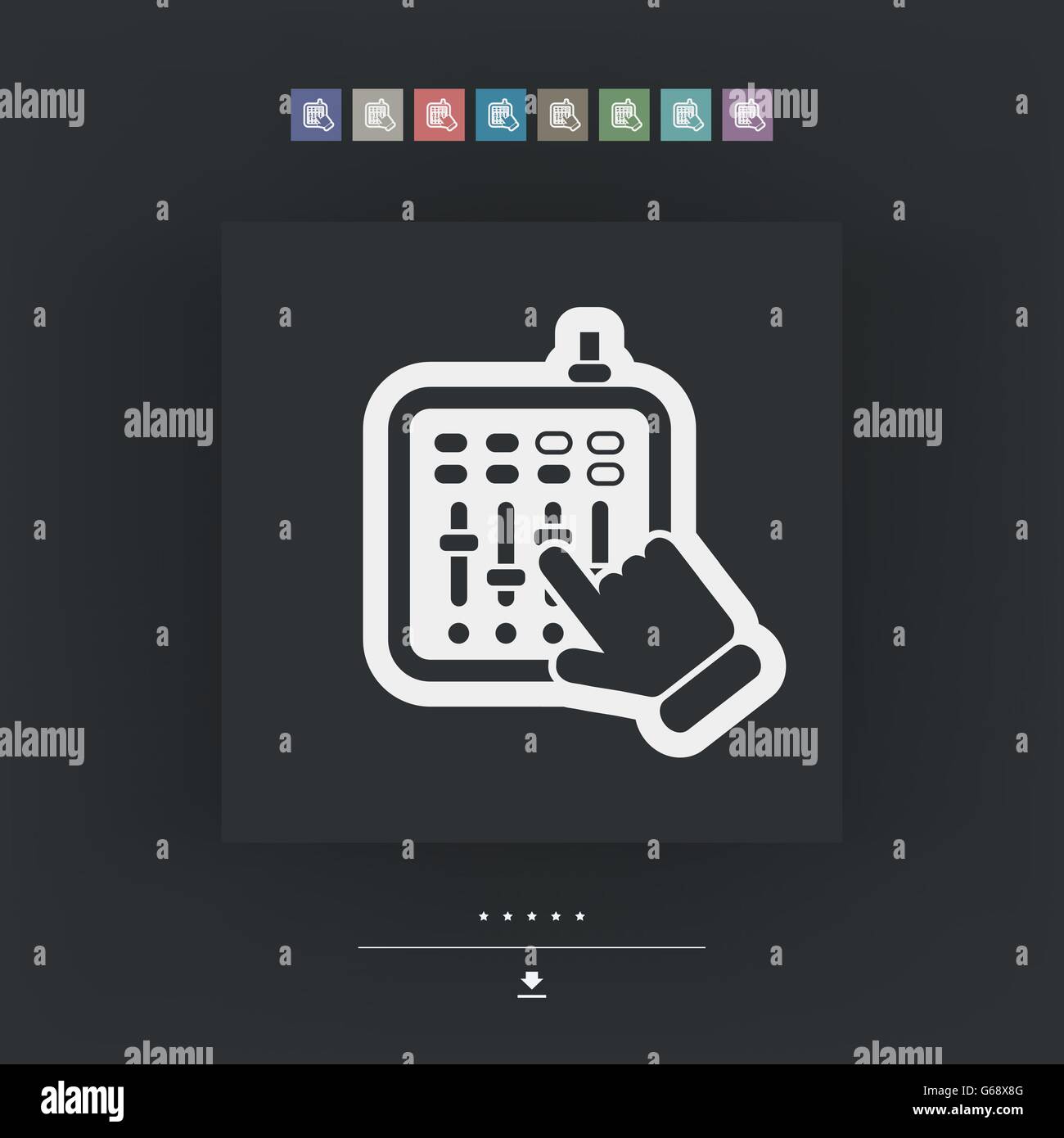 Audio mixer level Stock Vector Images - Alamy