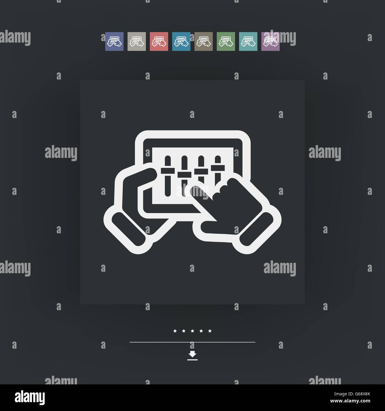 Touchscreen mixer icon Stock Vector Image & Art - Alamy