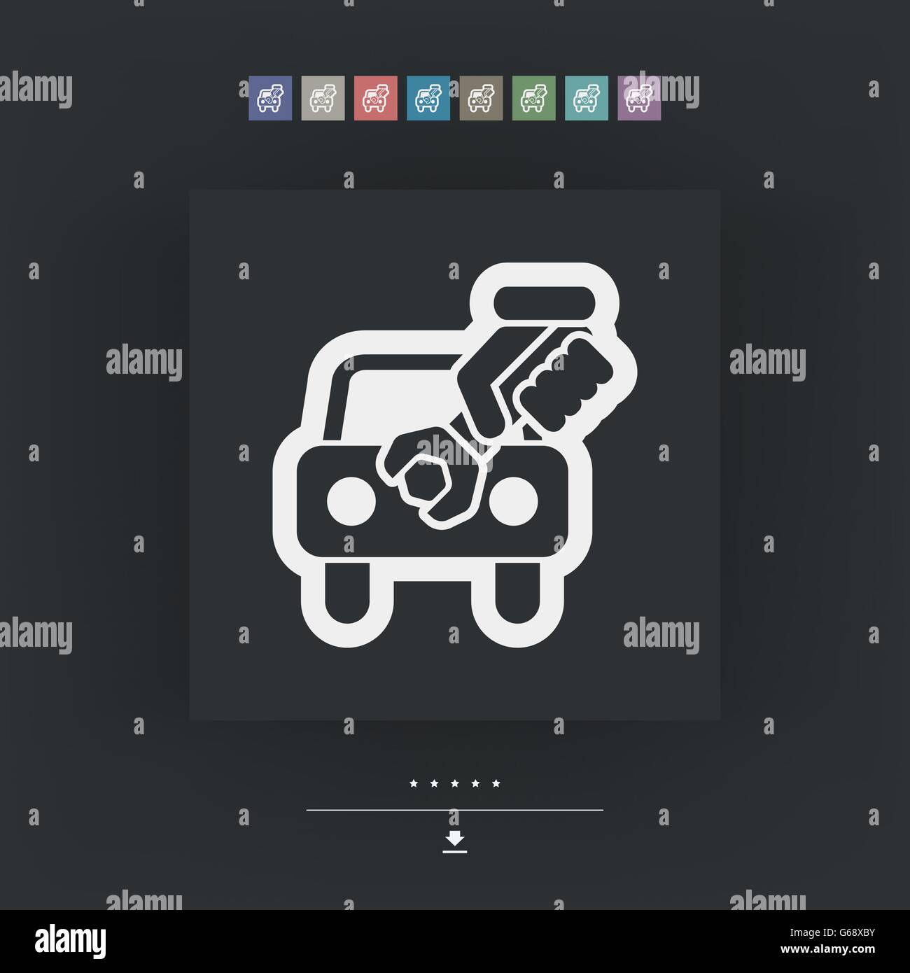 Technical assistance vehicle Stock Vector Images - Alamy