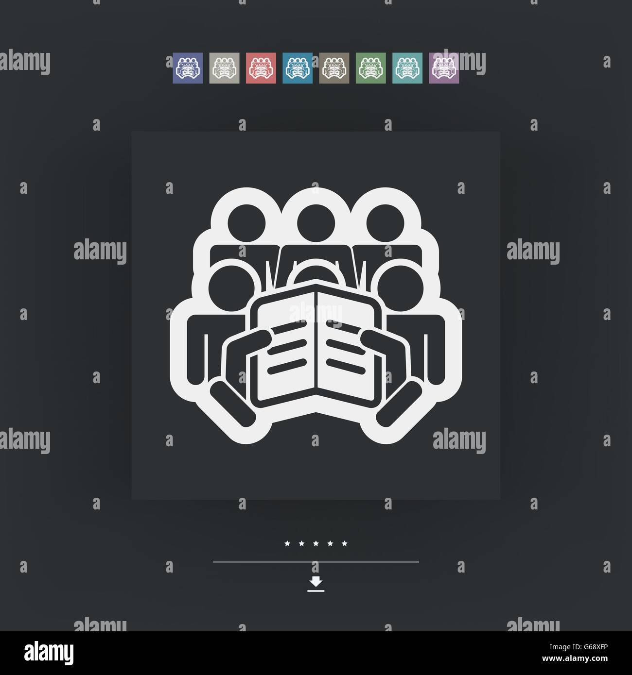 Reader concept icon Stock Vector Image & Art - Alamy