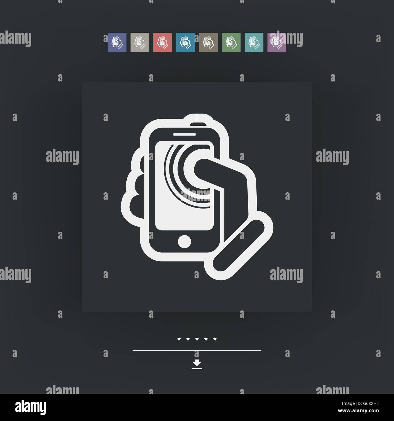 Smartphone touchscreen icon Stock Vector Image & Art - Alamy