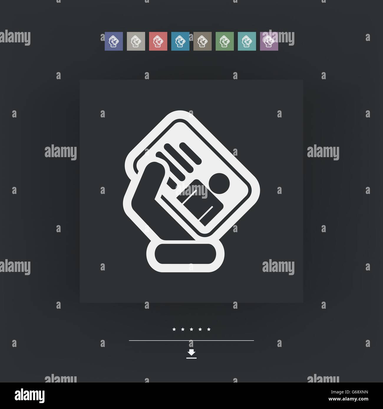 Id card icon Stock Vector Image & Art - Alamy