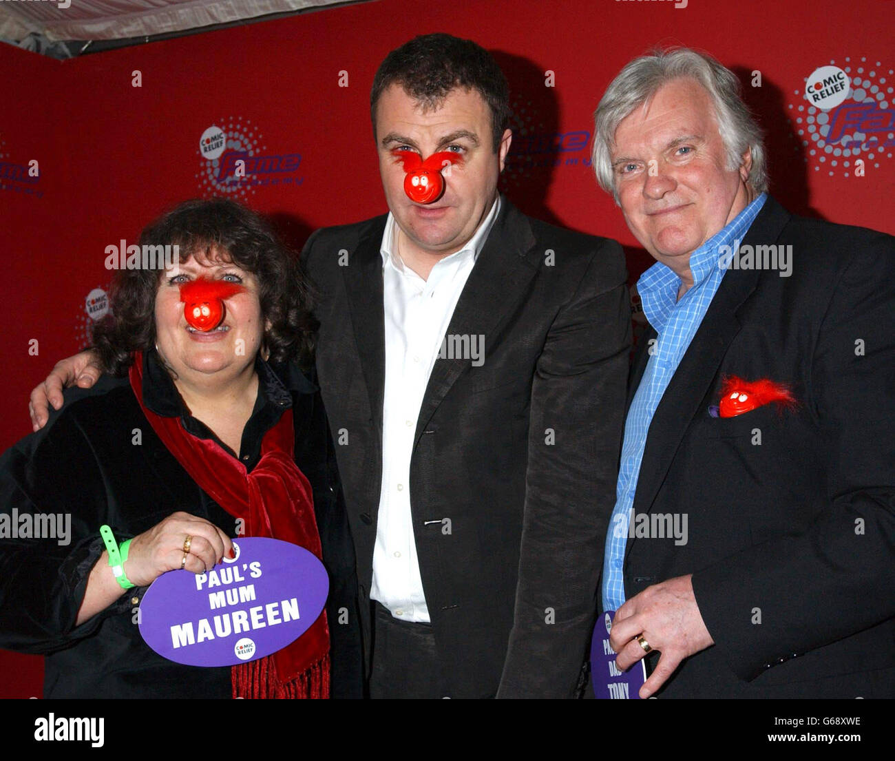 Celebrity presenter red nose day comic relief father mother parents hi ...