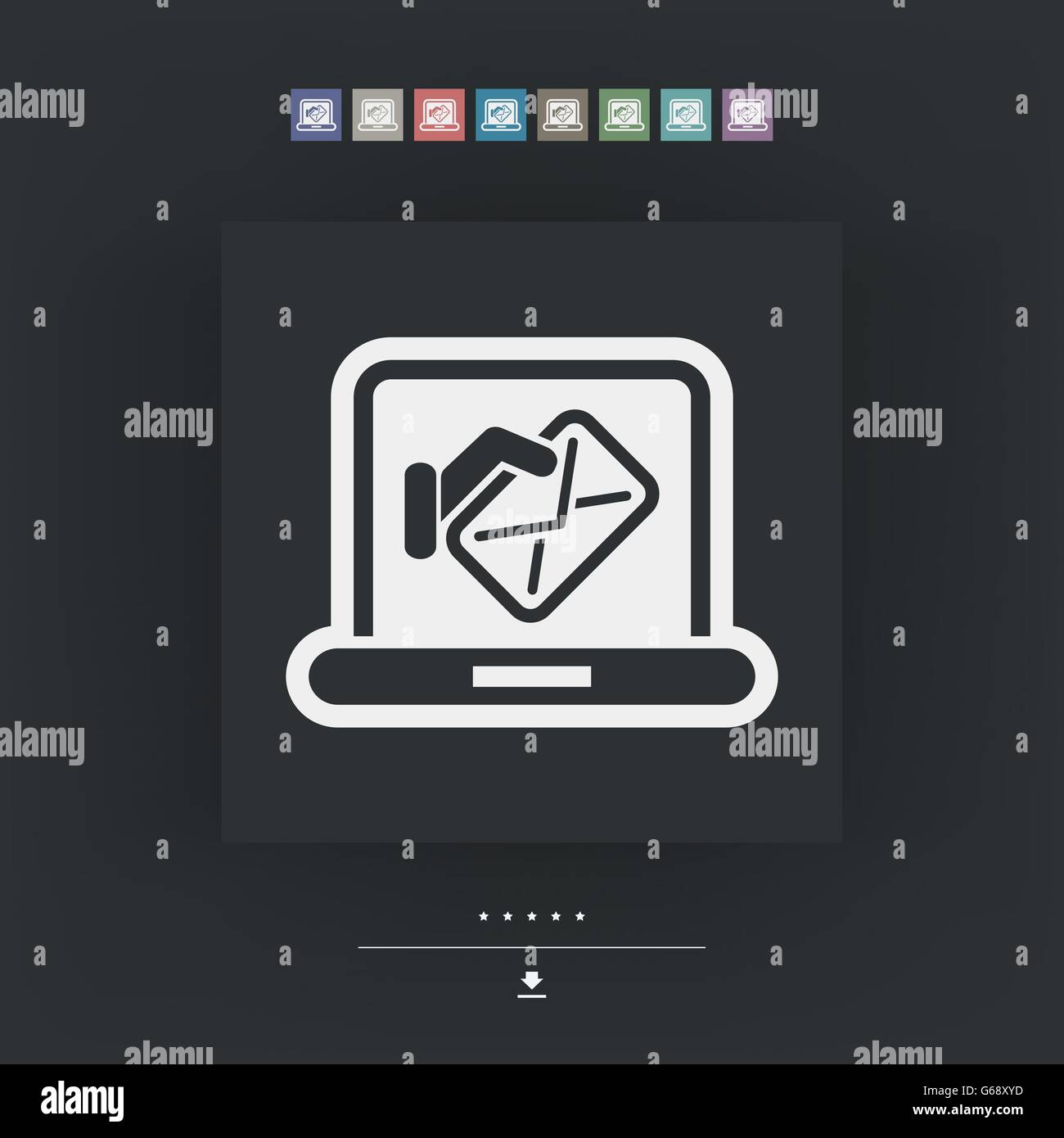 Computer mail icon Stock Vector Image & Art - Alamy