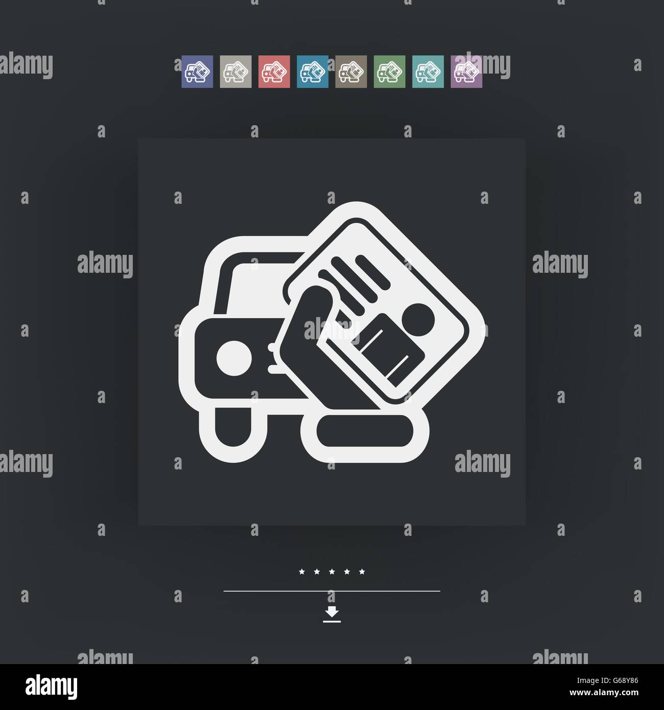 Car document icon Stock Vector Image & Art - Alamy