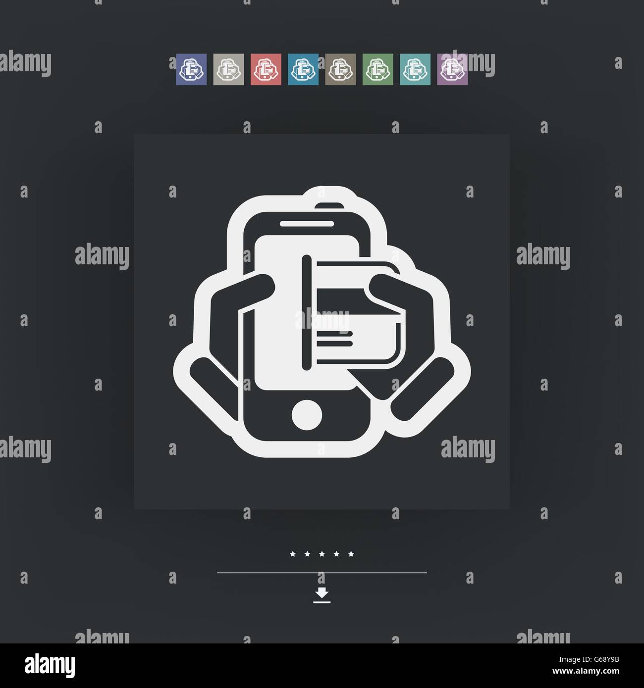 Credit card in market Stock Vector Images - Alamy