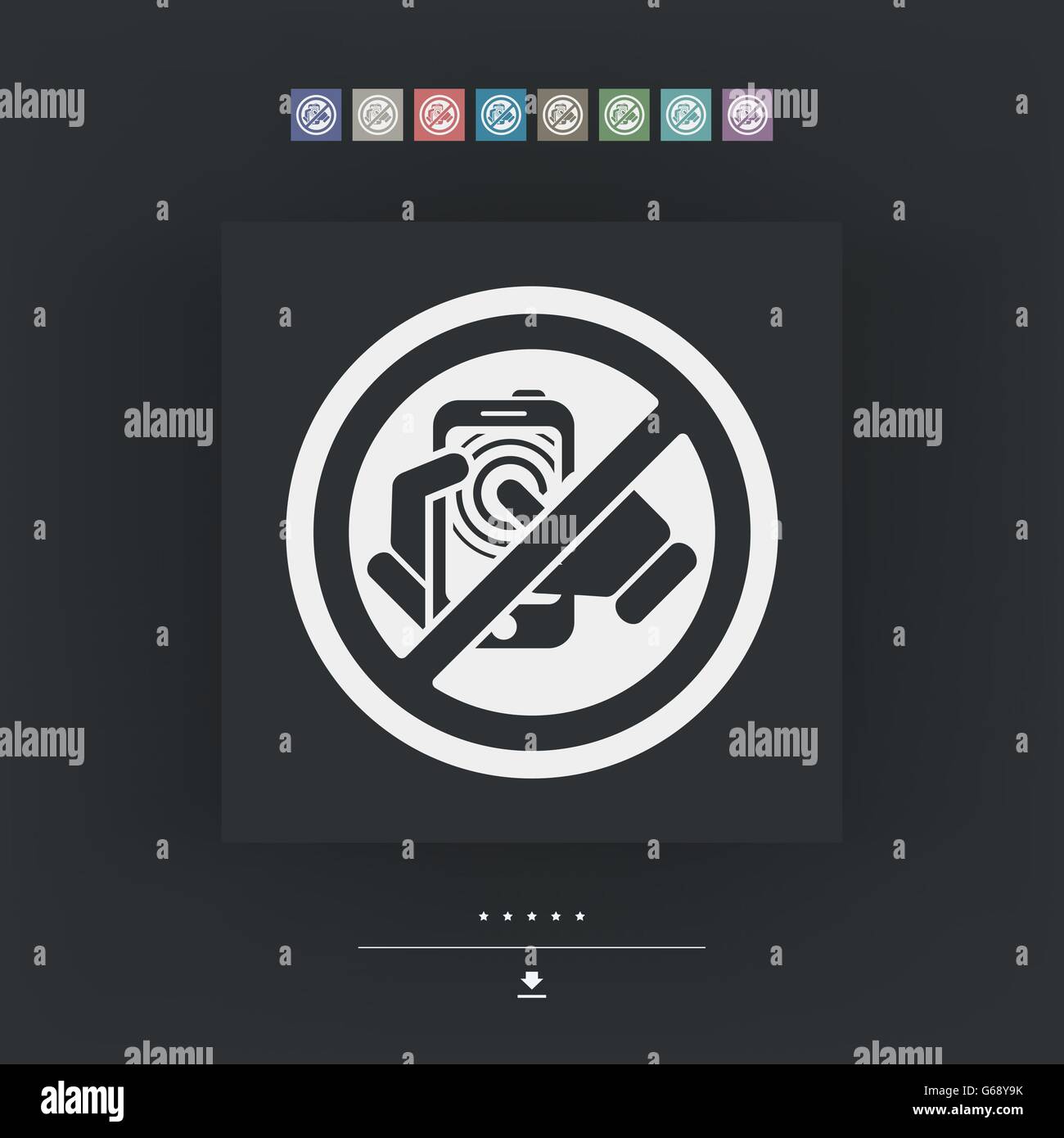 Forbidden smartphone icon Stock Vector Image & Art - Alamy
