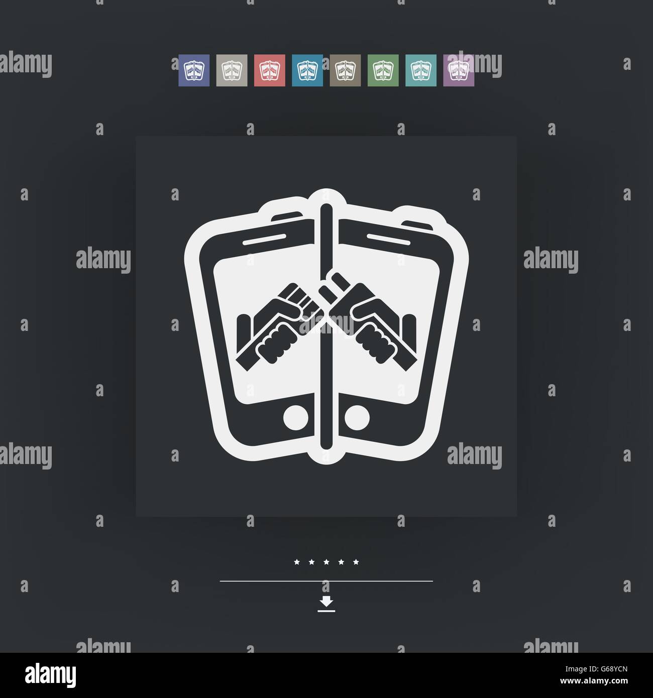 Disconnected phone Stock Vector Images - Alamy