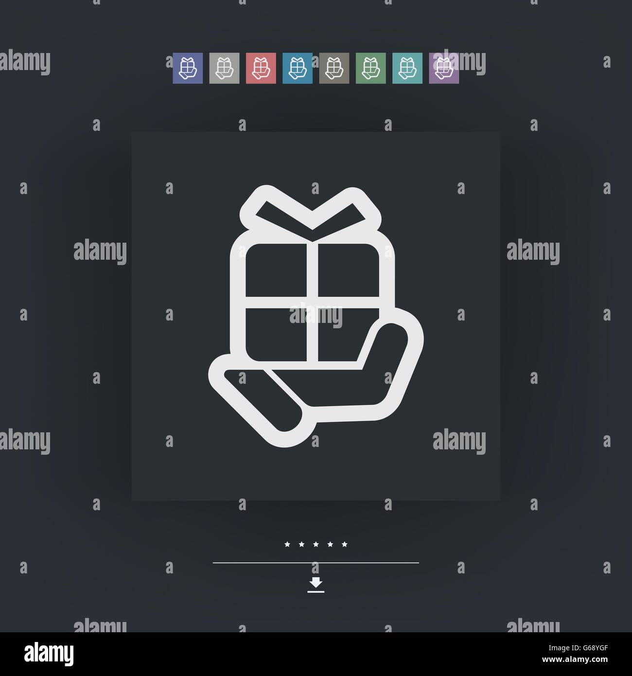 Receiving a gift Stock Vector Images - Alamy