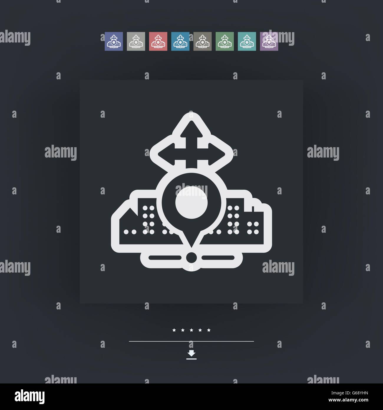 City map icon Stock Vector Image & Art - Alamy