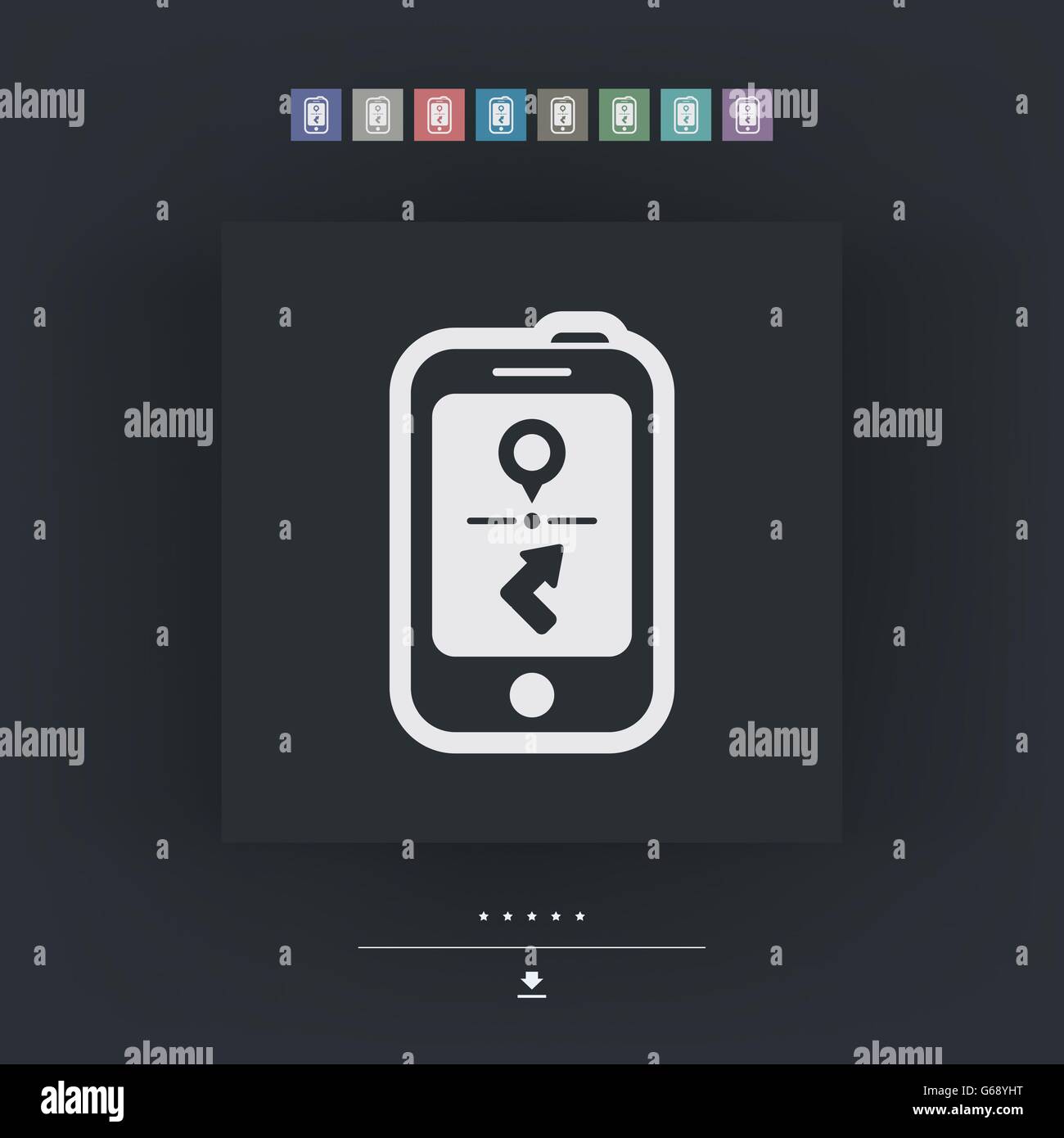 Navigation system Stock Vector Images - Alamy