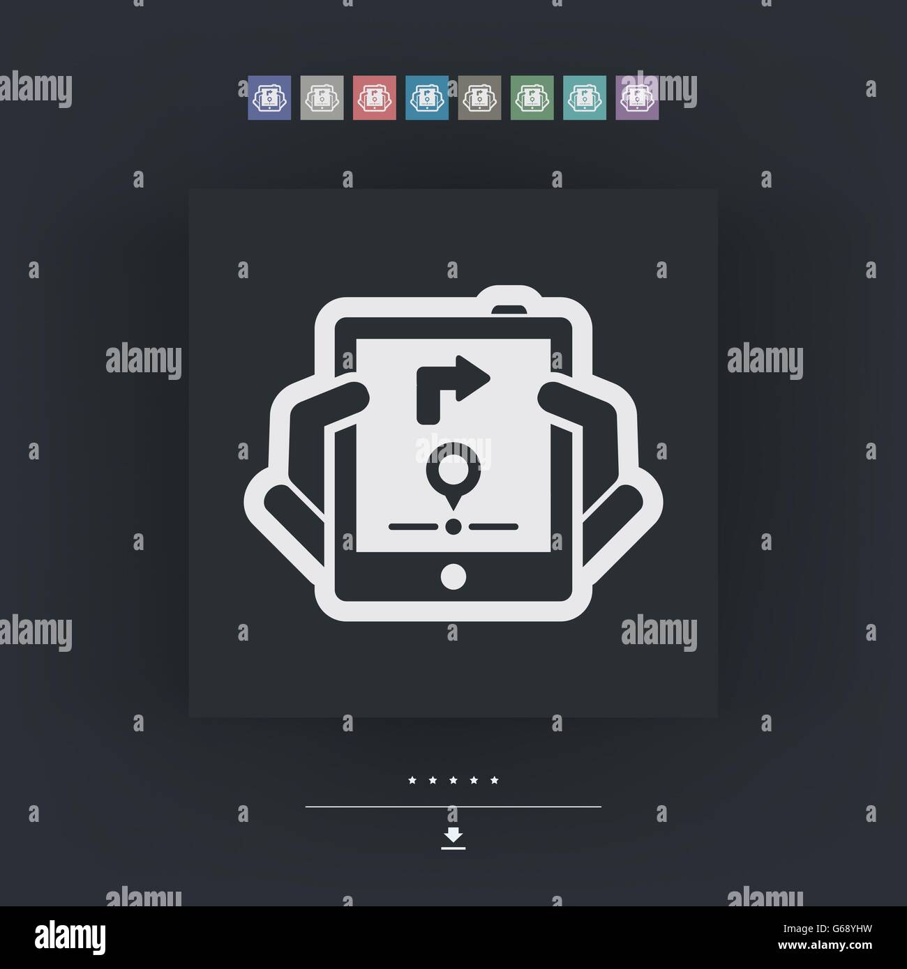 Tablet flag Stock Vector Images - Alamy