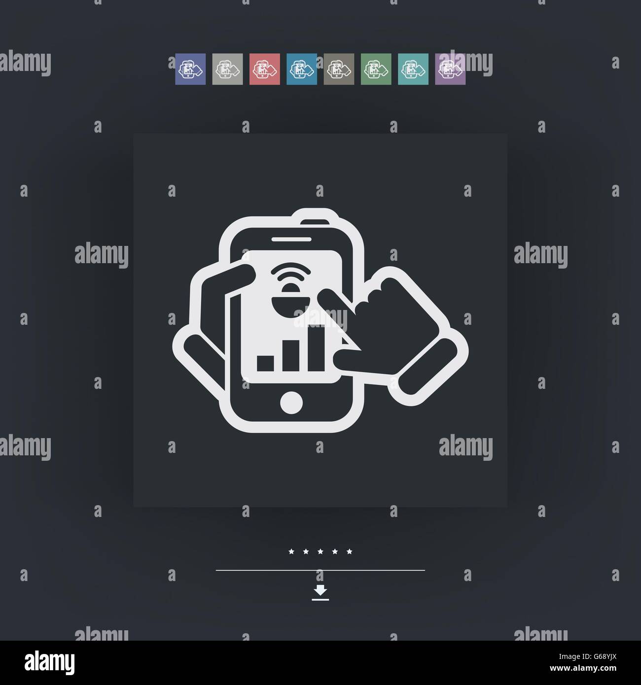 Smartphone connection icon Stock Vector Image & Art - Alamy