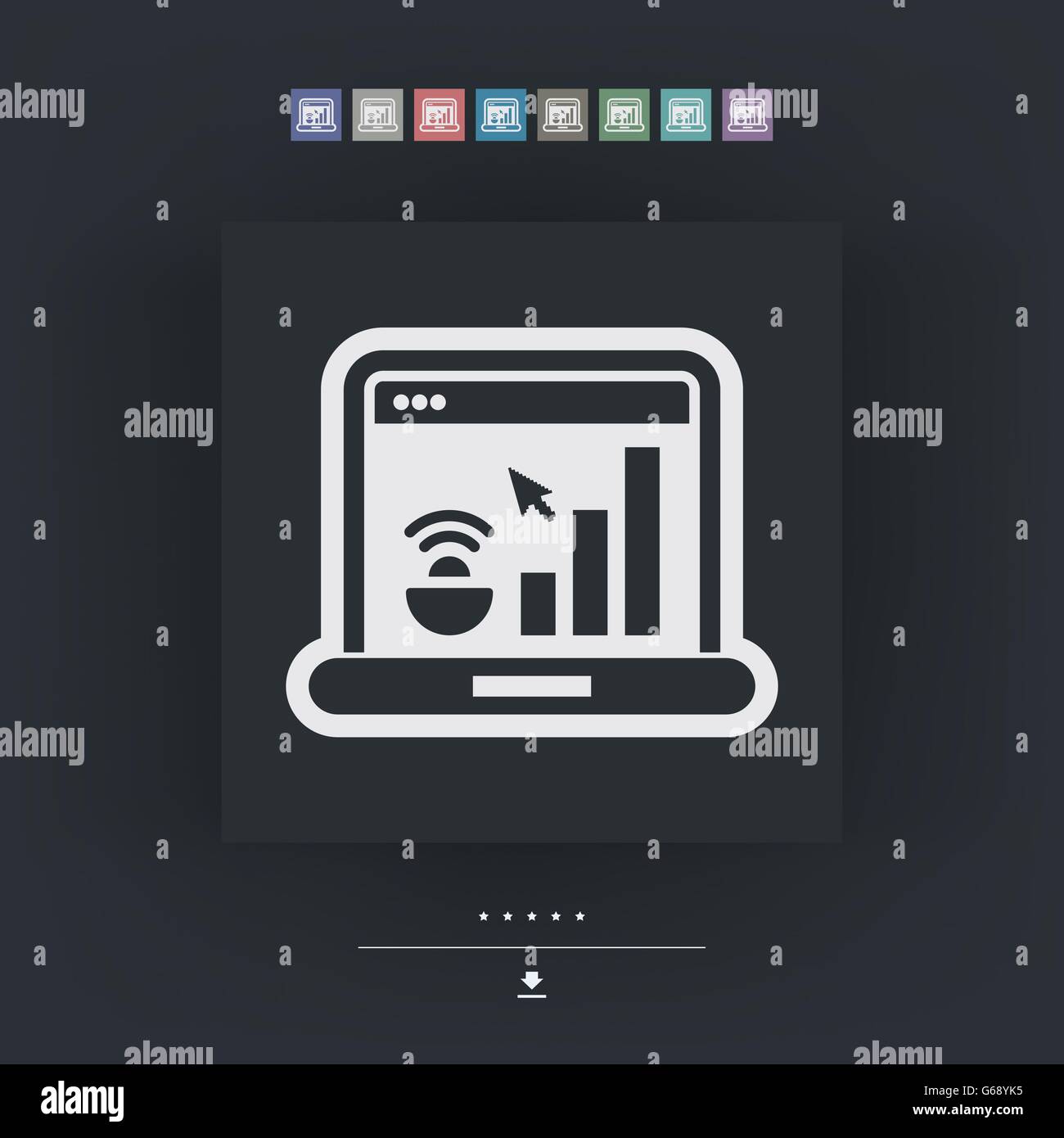 Computer tablet cafe Stock Vector Images - Alamy