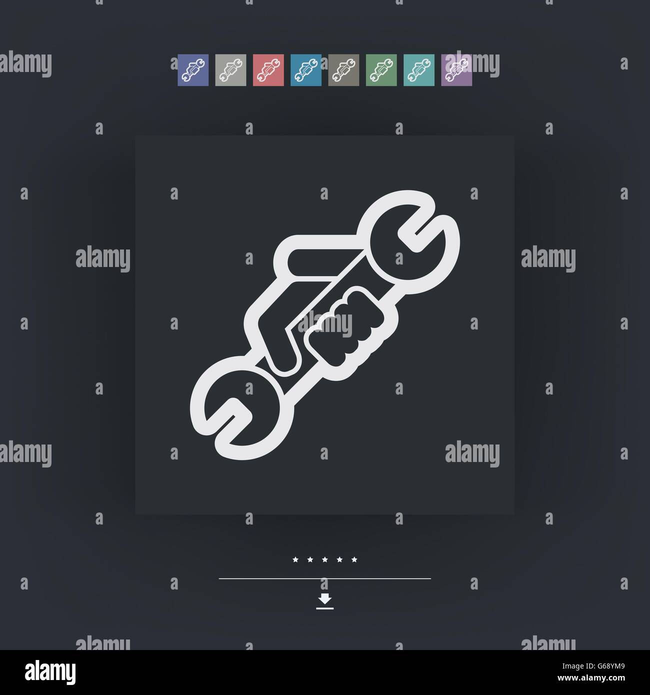 Broken metal tool Stock Vector Images - Alamy