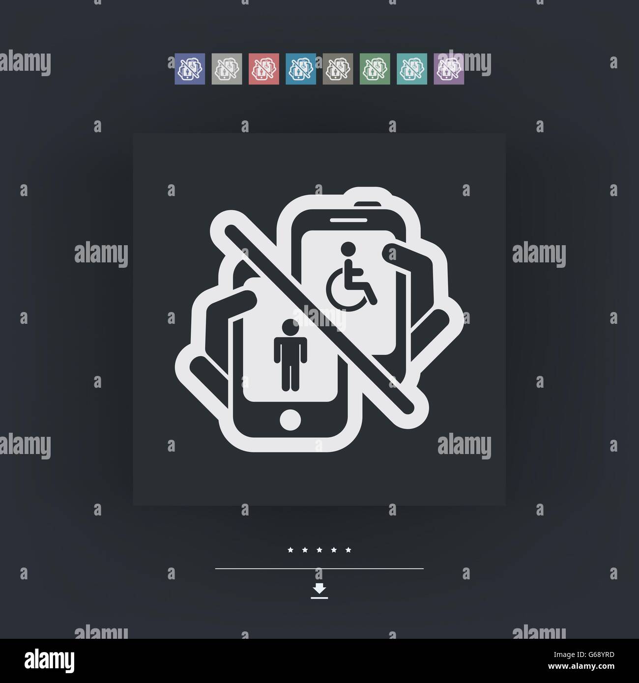 Disabled device communication Stock Vector Images - Alamy