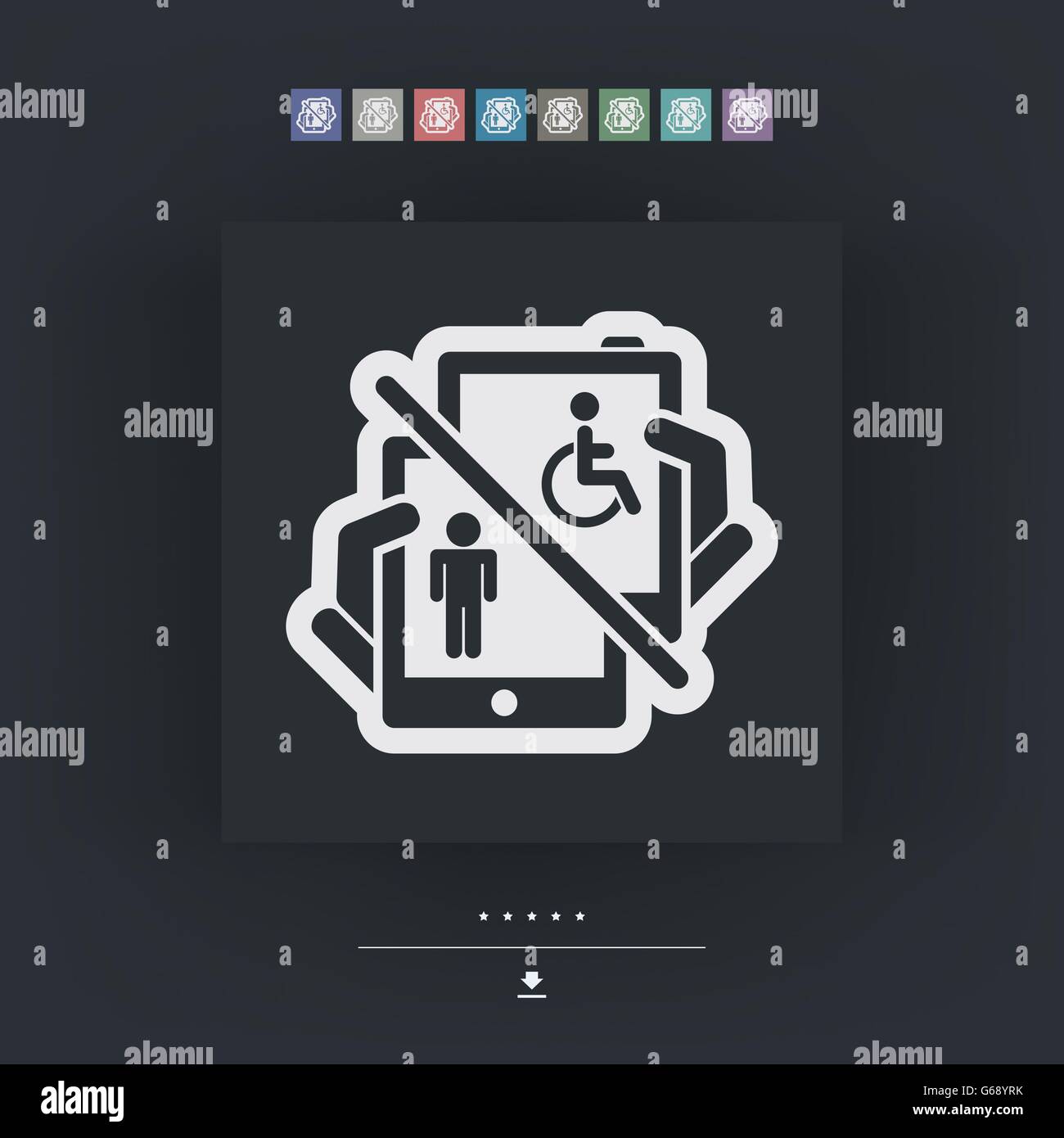 Disabled communication device Stock Vector Images - Alamy