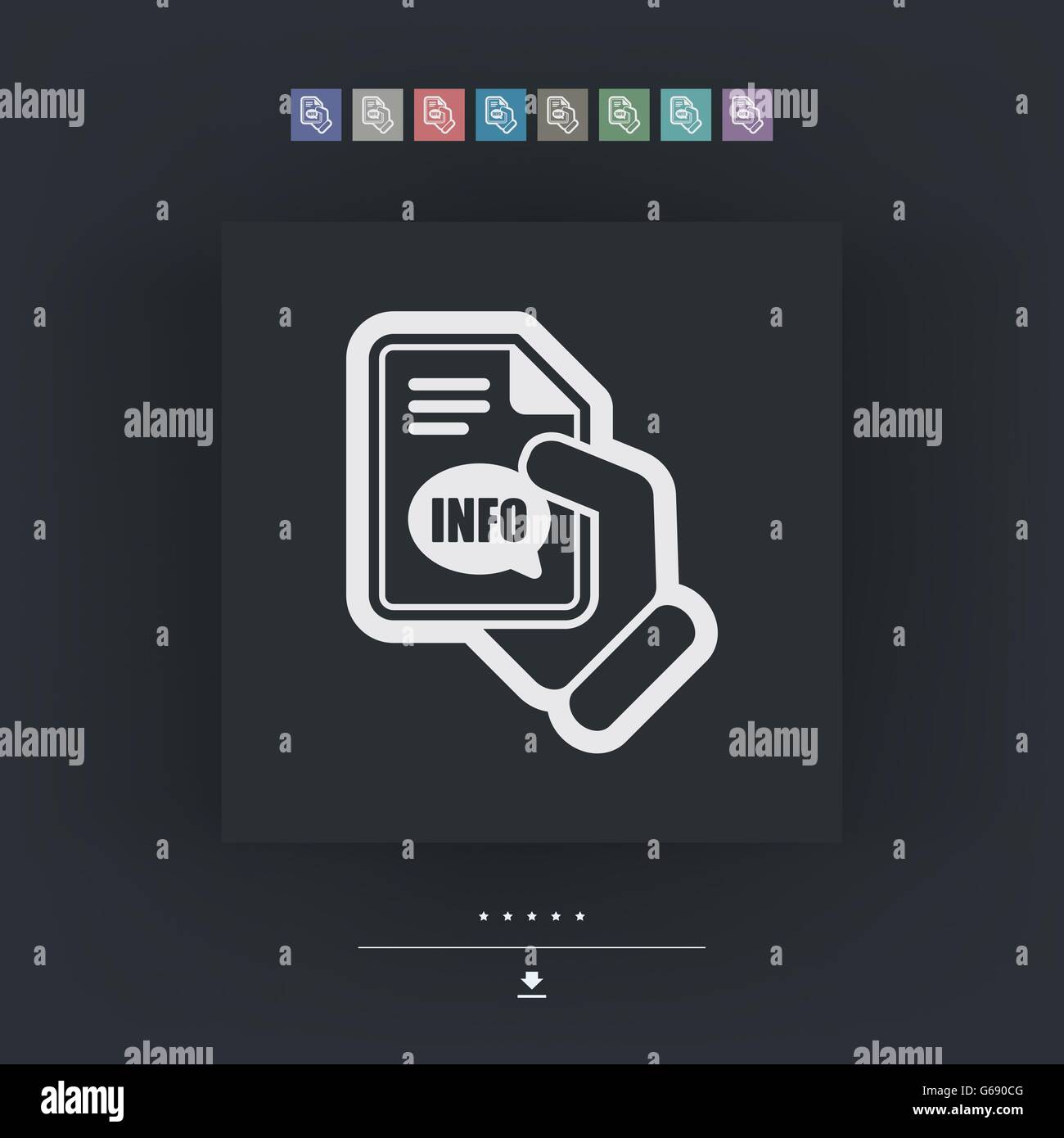 Info button icon Stock Vector Image & Art - Alamy