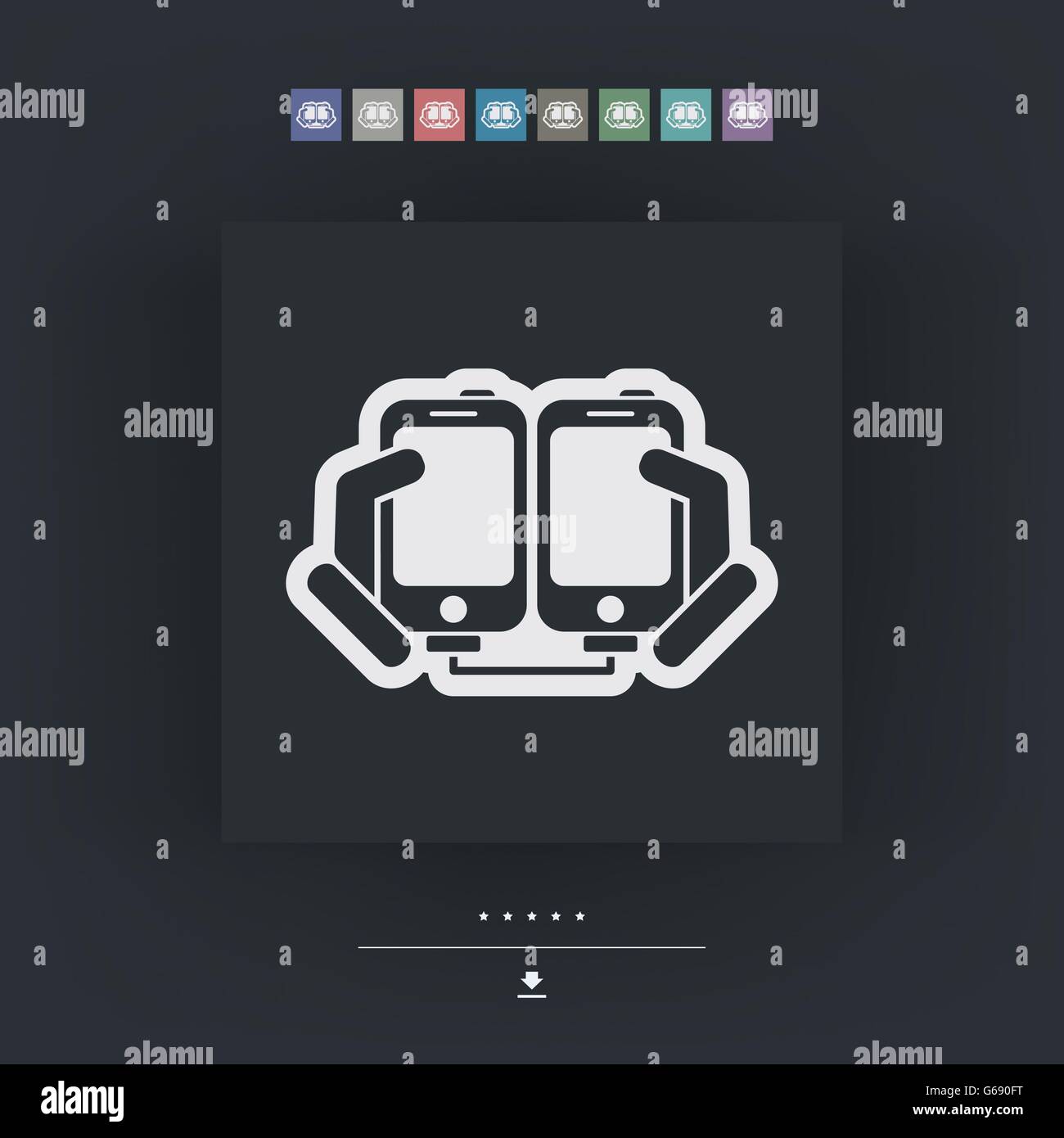 Music sharing Stock Vector Images - Alamy
