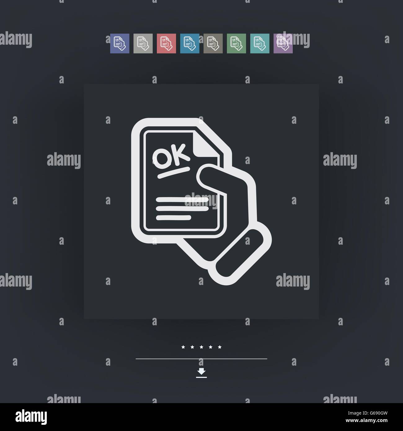 Perfect evaluation document Stock Vector Image & Art - Alamy