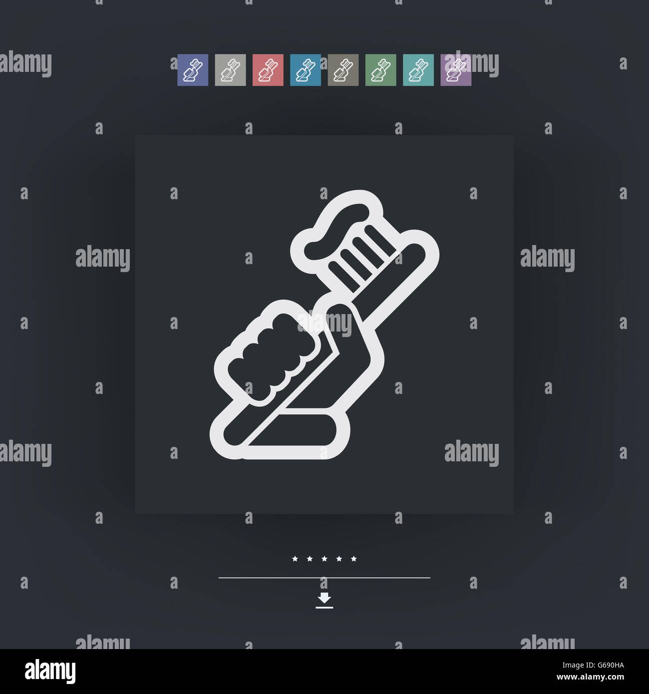 Hand holding toothpaste and toothbrush Stock Vector Image & Art - Alamy