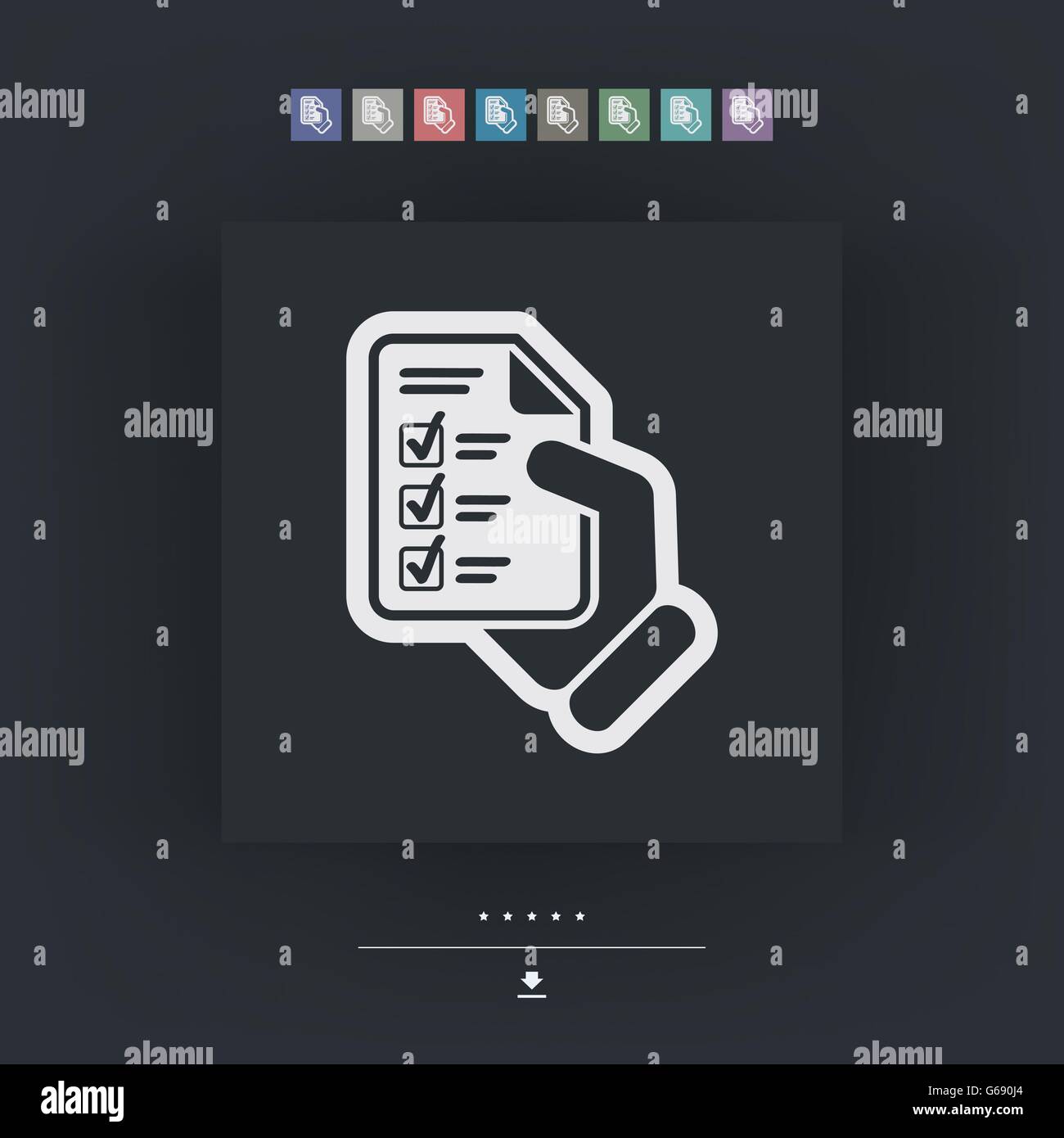 Multiple choice test form Stock Vector Images - Alamy