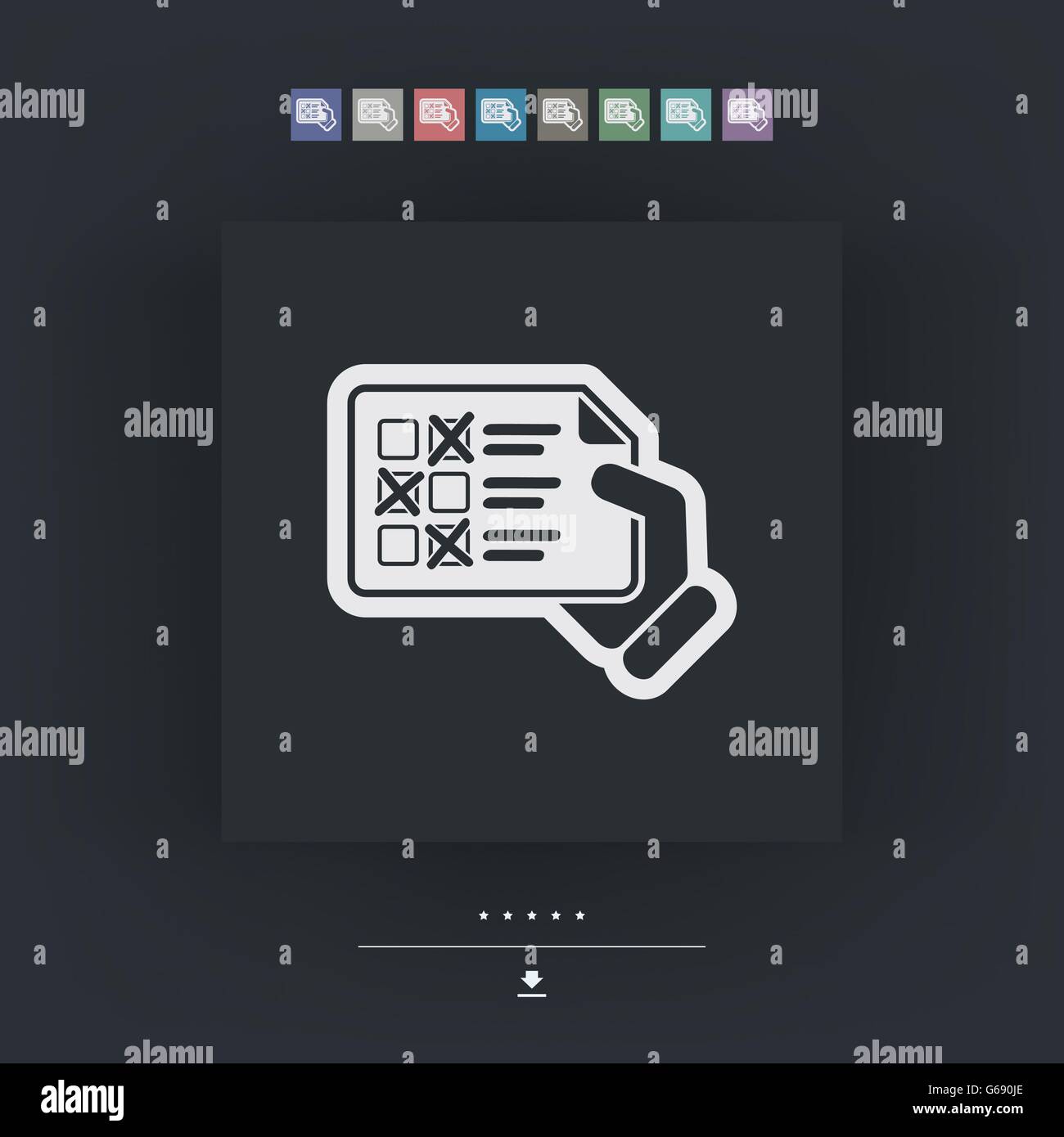 Multiple choice test form Stock Vector Images - Alamy