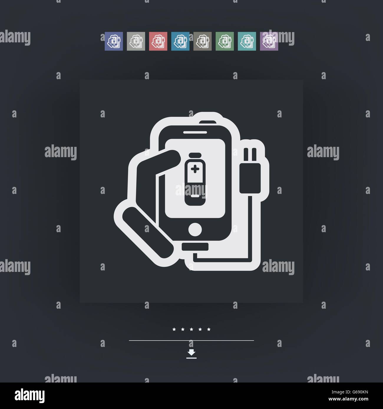 Phone charge icon Stock Vector Image & Art - Alamy