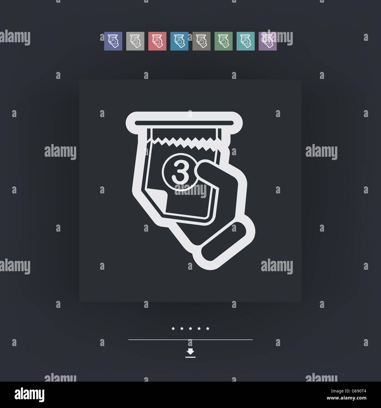 Queue icon vector symbol Stock Vector Images - Alamy