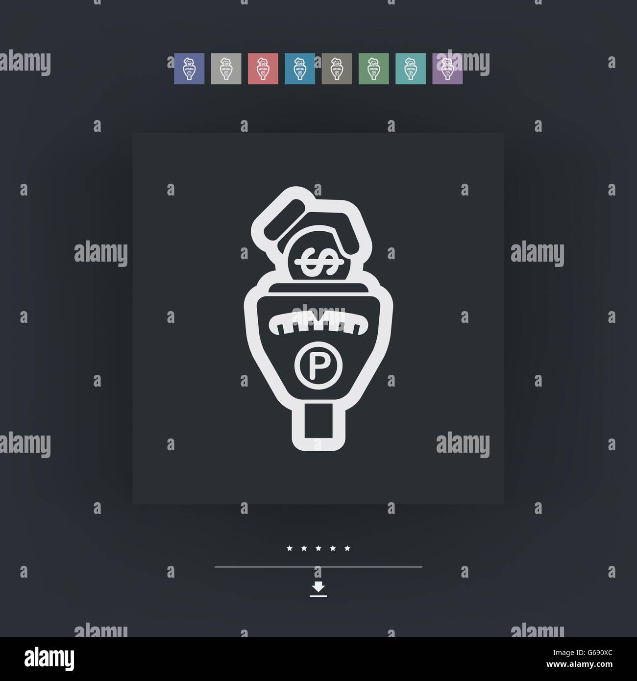 Street parking meter Stock Vector Images - Alamy