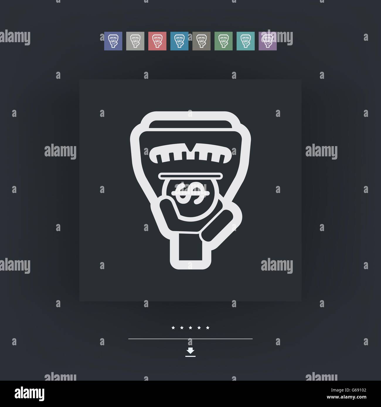 Meter parking Stock Vector Images - Alamy