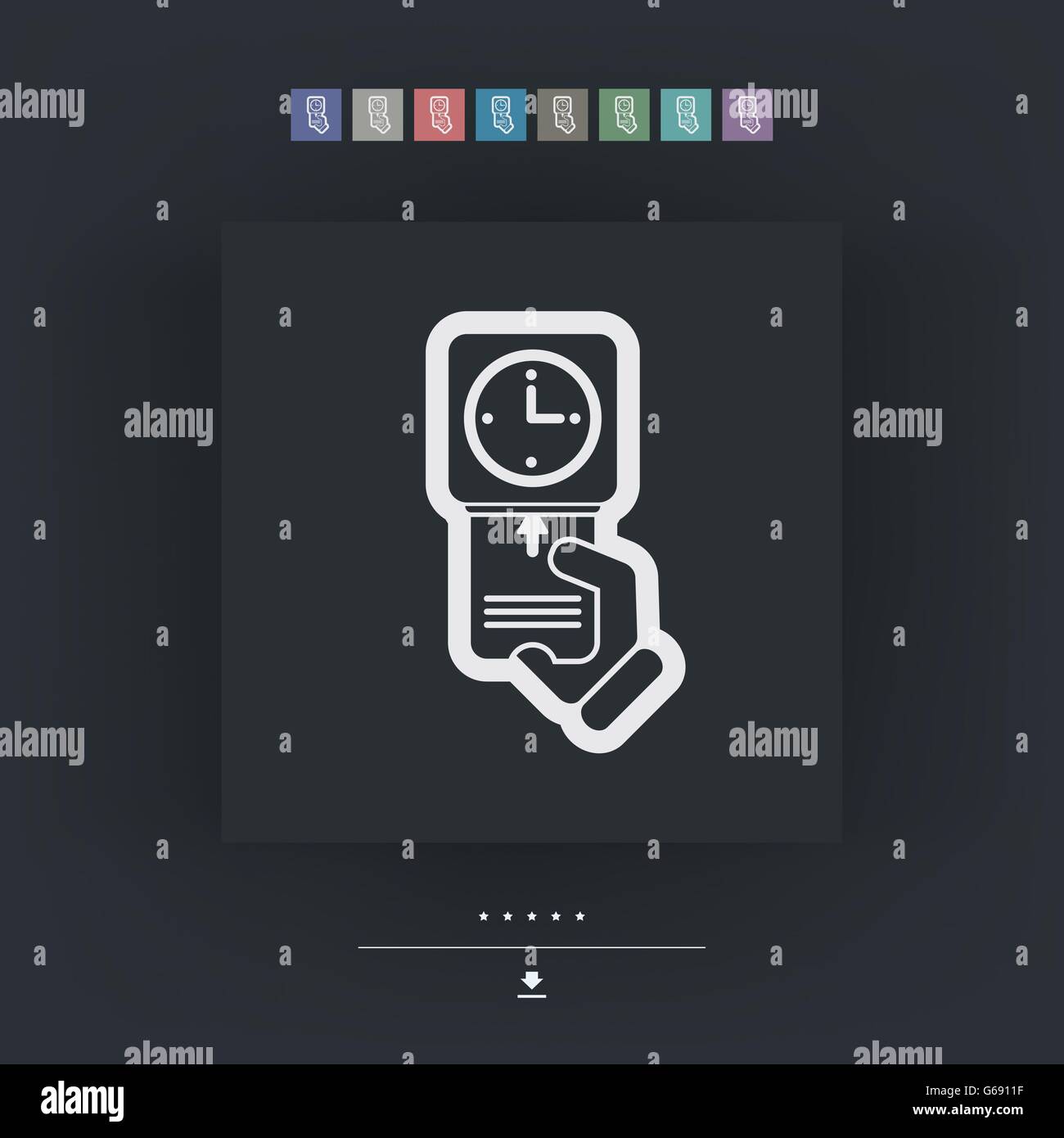 Timecard and vacation Stock Vector Images - Alamy