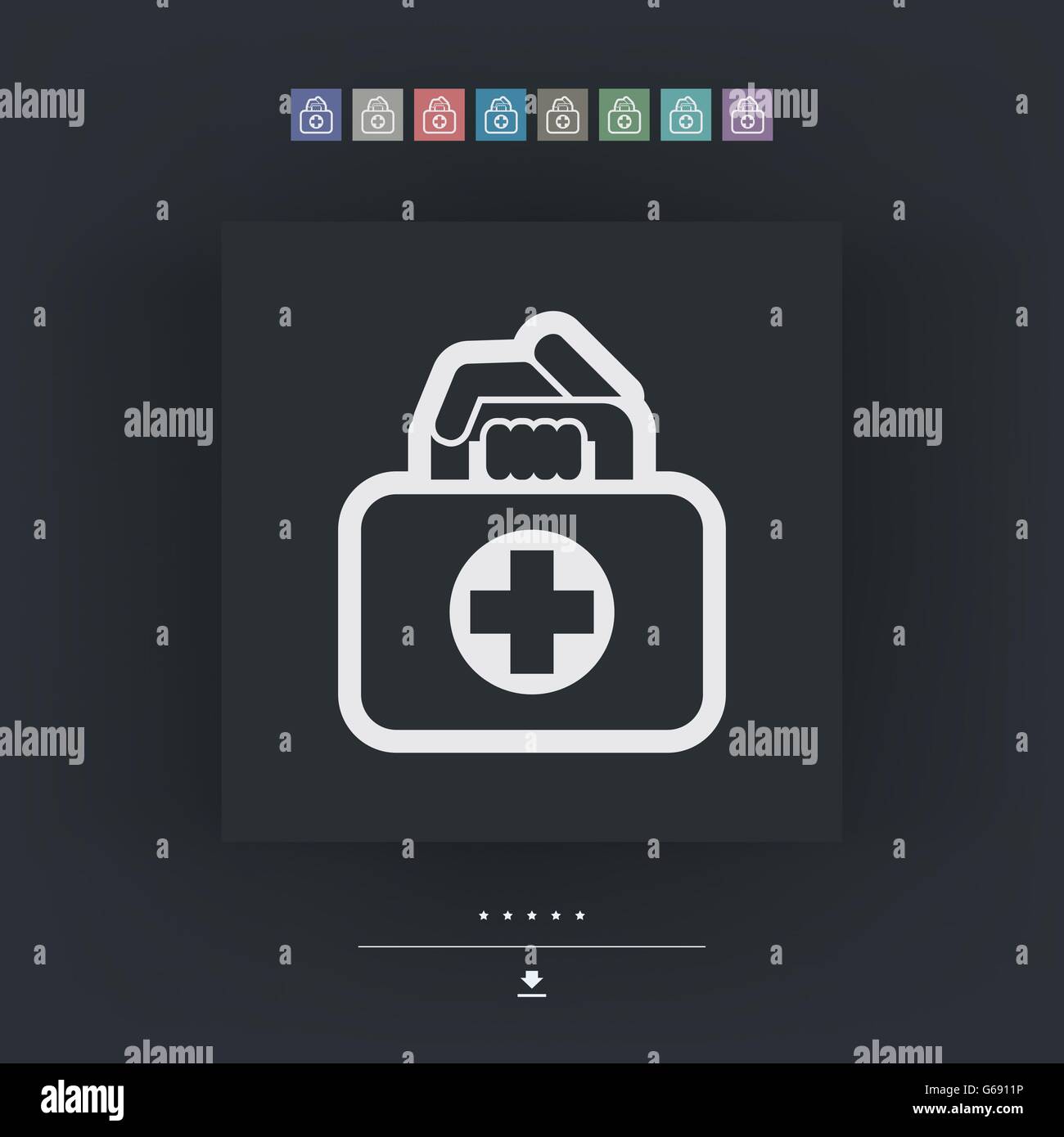 Medical bag icon Stock Vector Image & Art - Alamy