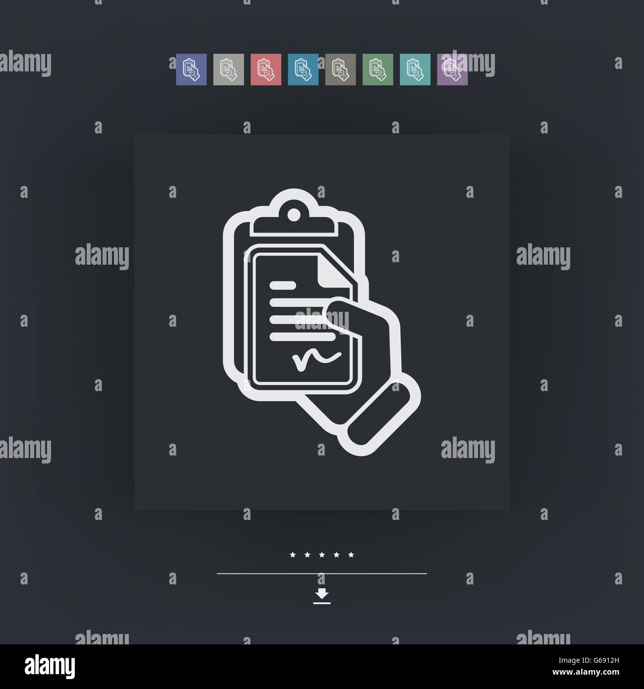 Contract icon Stock Vector Images - Alamy