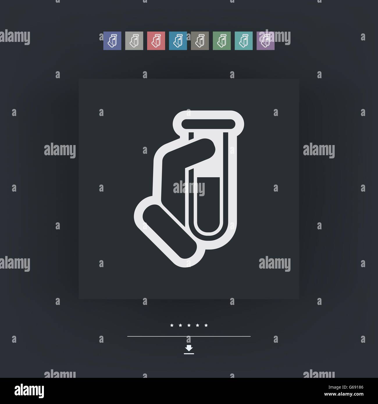 Test tube icon Stock Vector Image & Art - Alamy