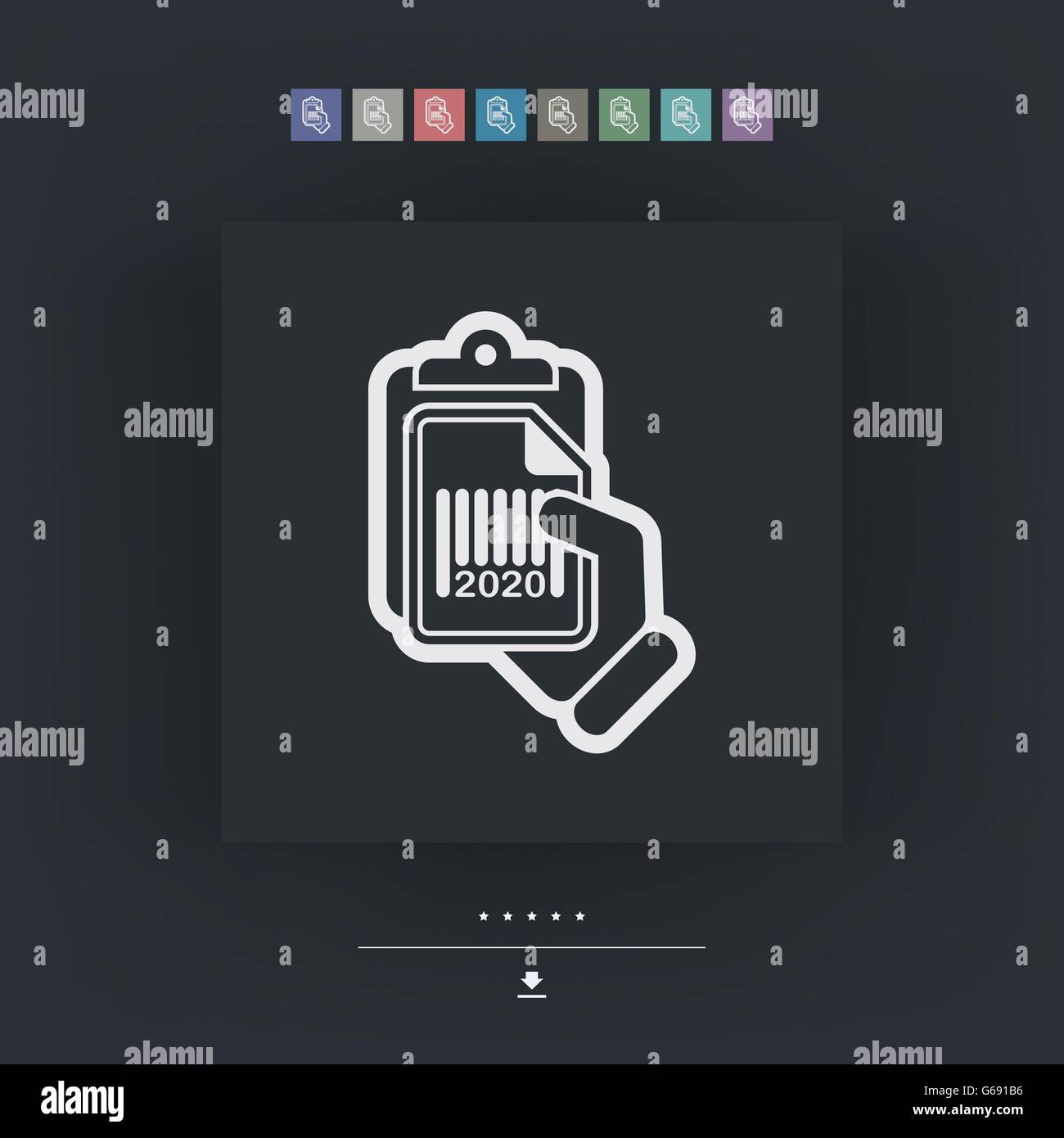 Barcode icon Stock Vector Images - Alamy
