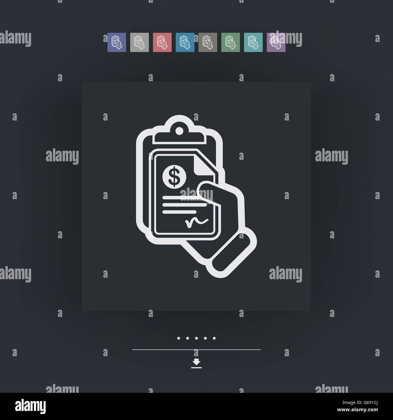 Money document icon Stock Vector Image & Art - Alamy