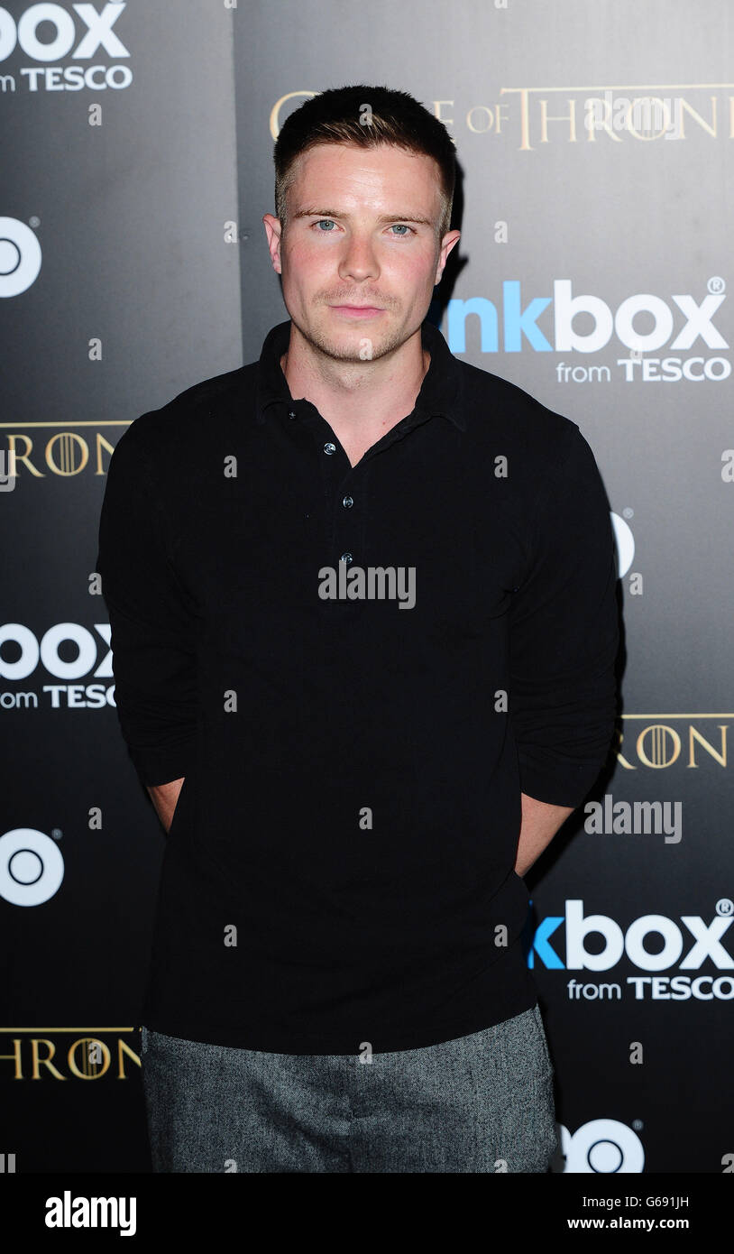 Joe Dempsie arriving at an evening to celebrate Game Of Thrones Season ...