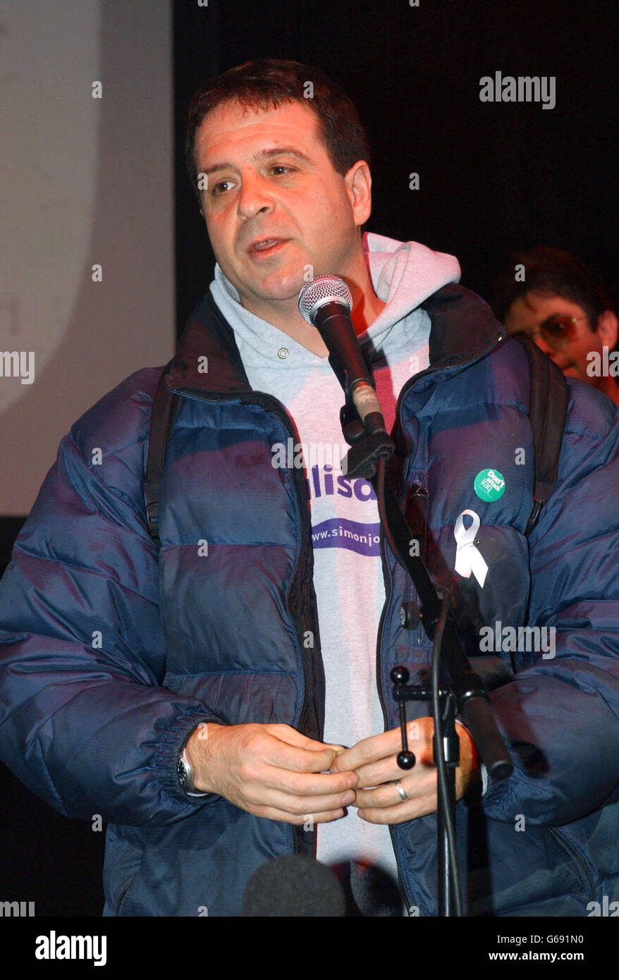 Mark Thomas One Big No anti-war concert. Comedian Mark Thomas during ...