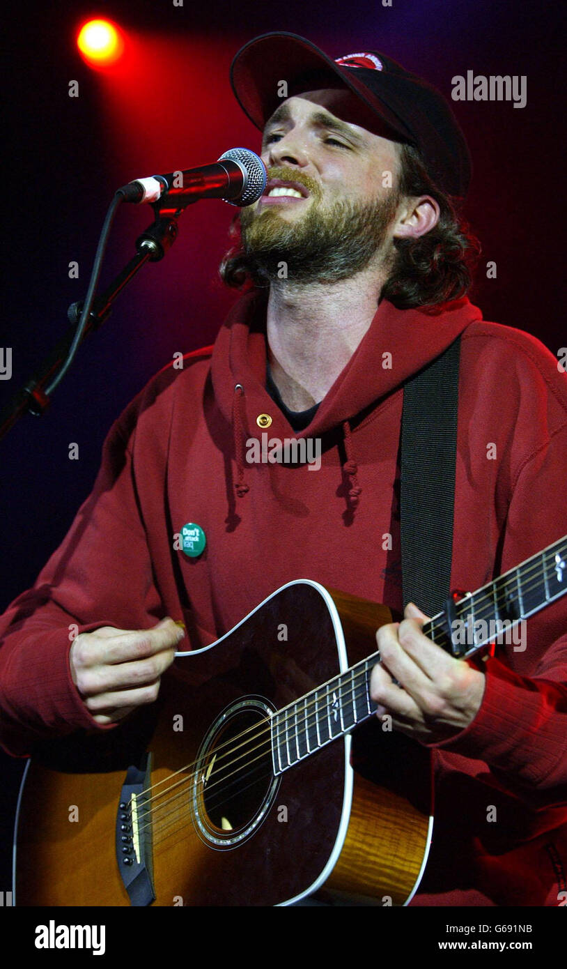 Travis One Big No anti-war concert Stock Photo - Alamy