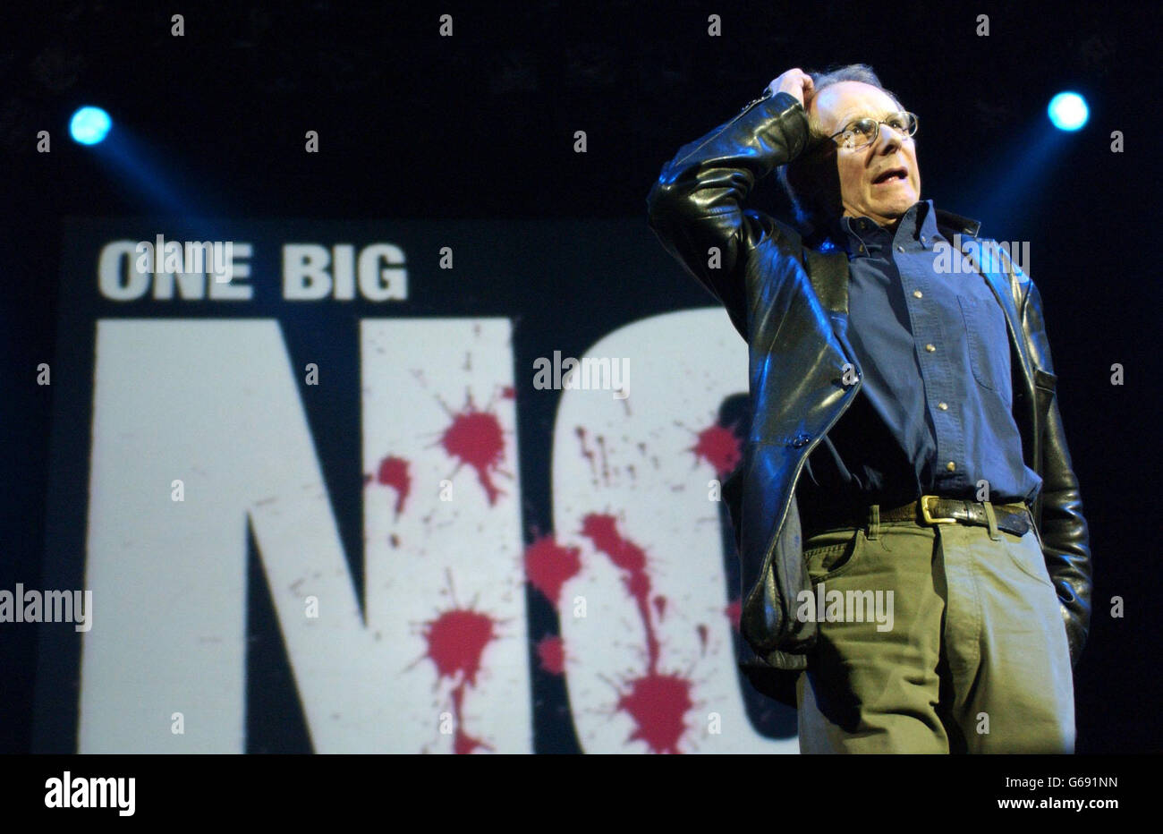 Ken Loach One Big No anti-war concert Stock Photo - Alamy