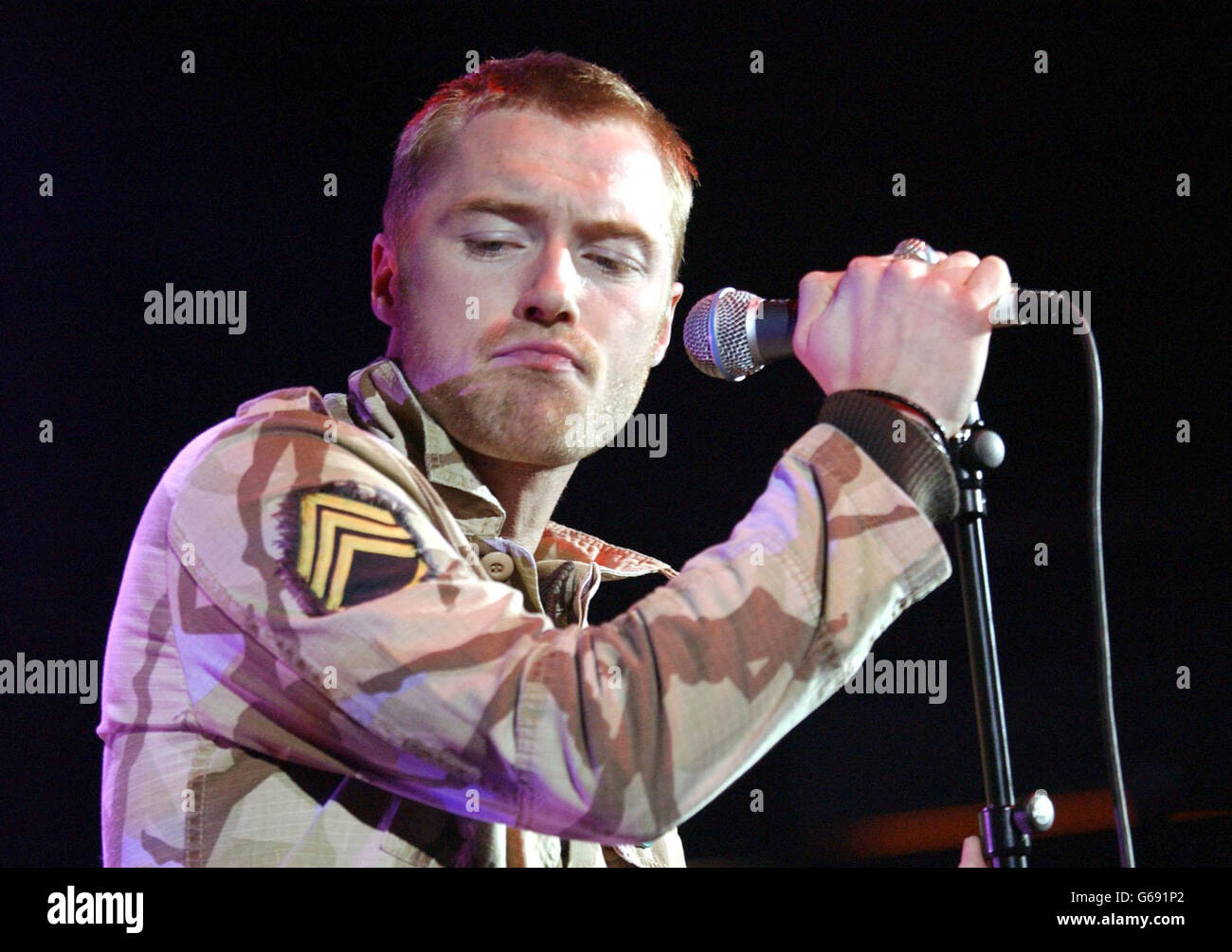 Keating One Big No anti-war concert Stock Photo - Alamy