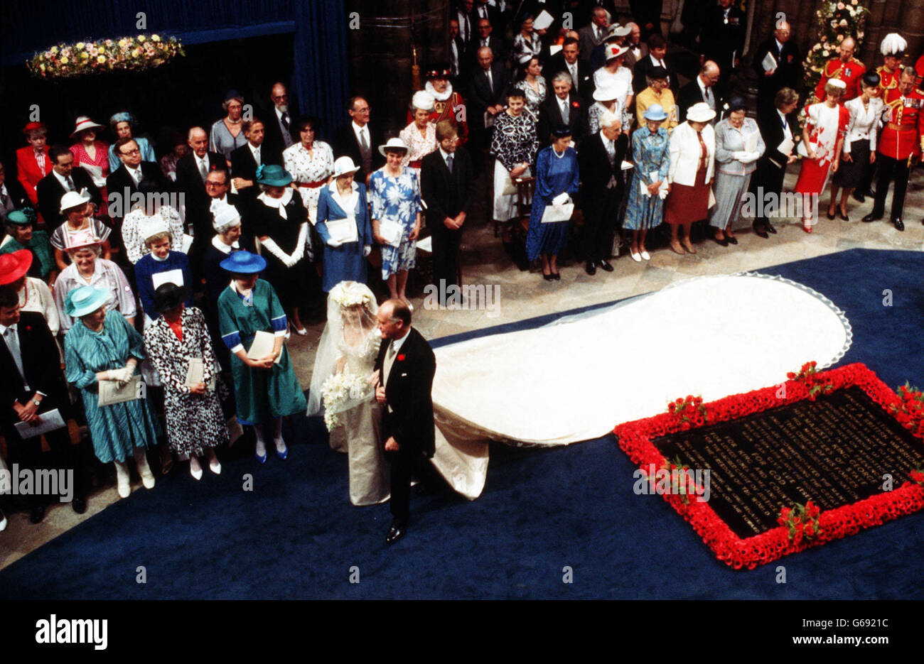 Sarah Ferguson and Major Ronald Ferguson. Prince Andrew's bride, Miss ...