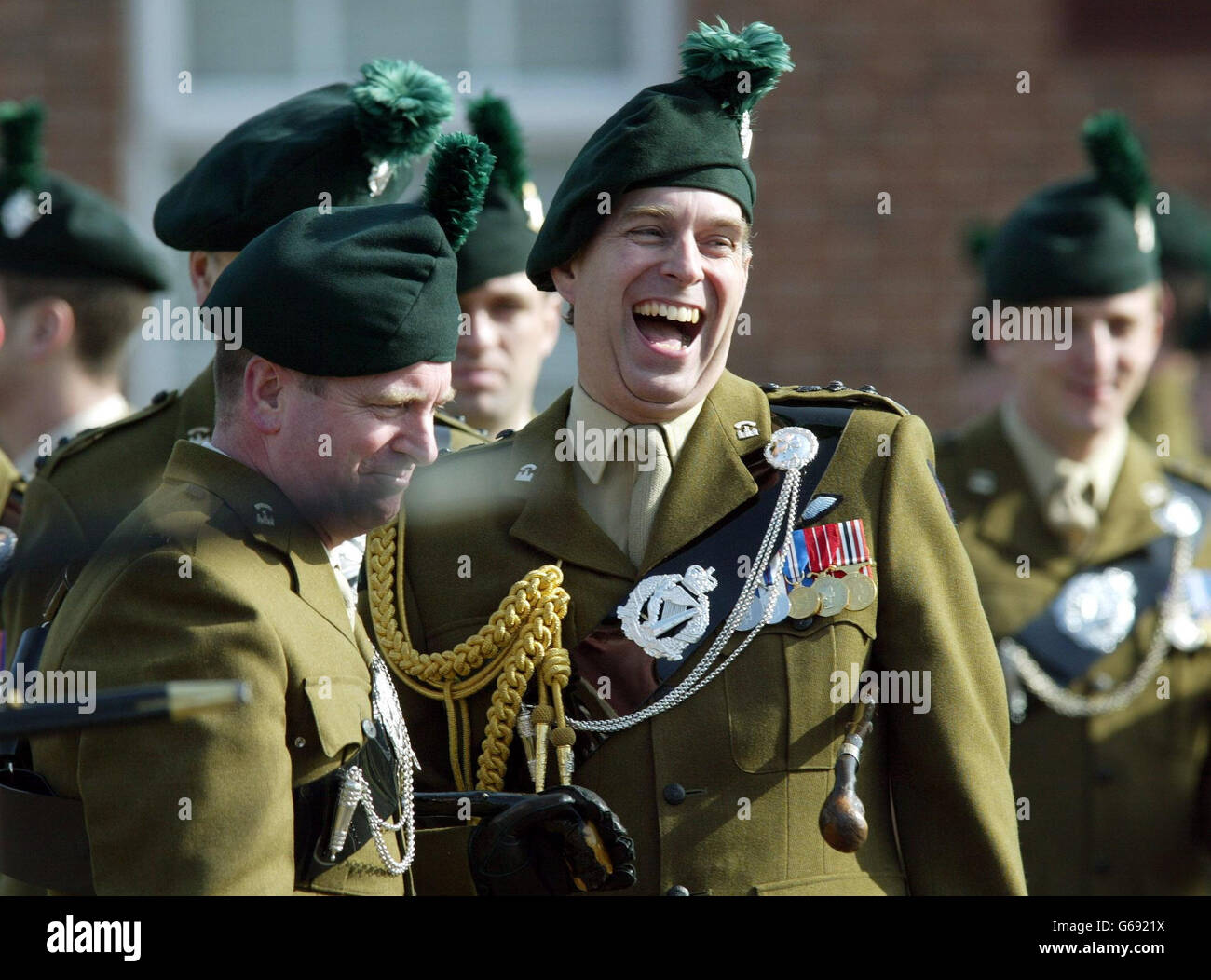 Who is colonel in chief of the royal irish regiment hi-res stock ...
