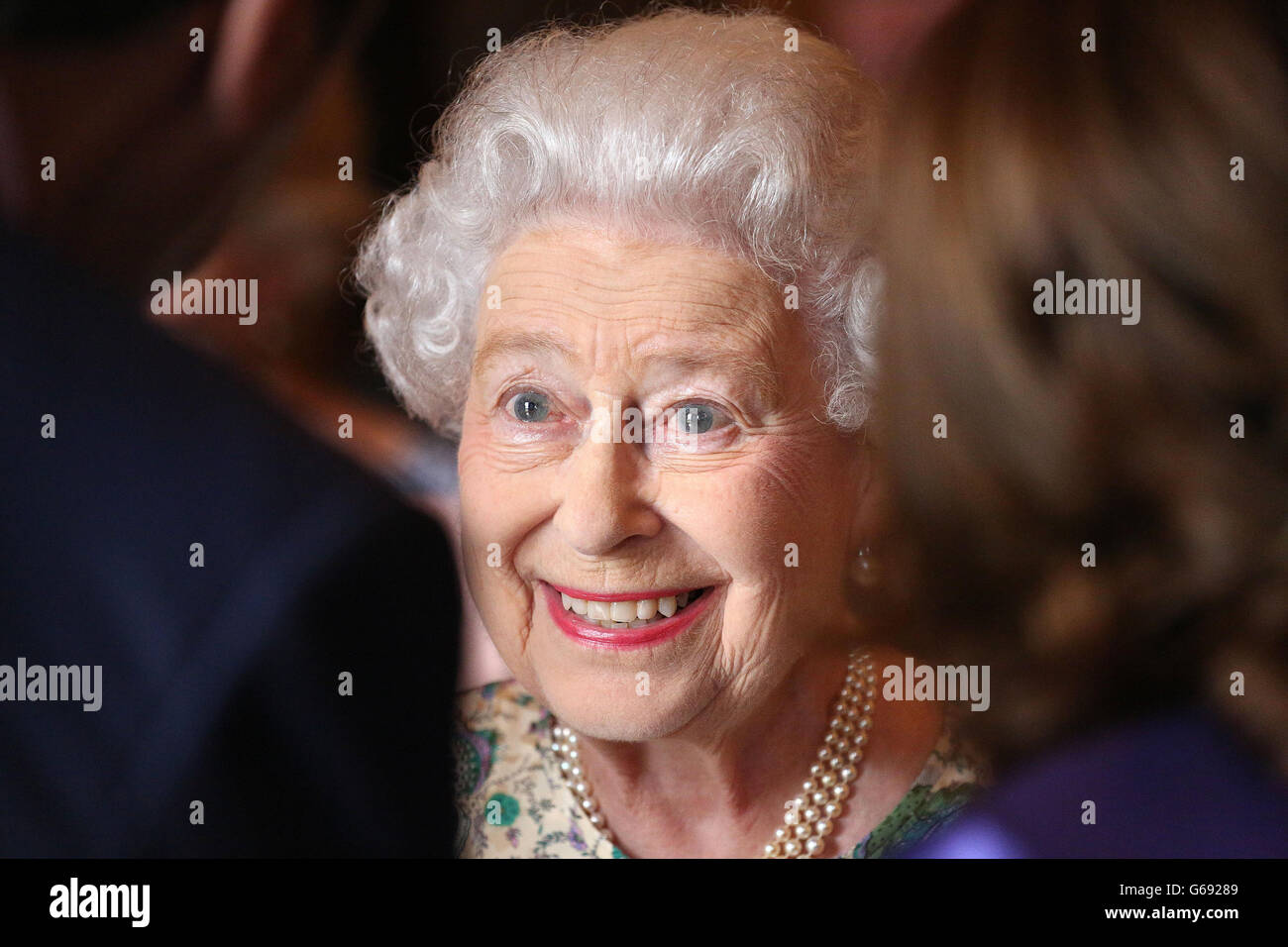 Queen Elizabeth II at a reception for the Winners of the Queens Award ...